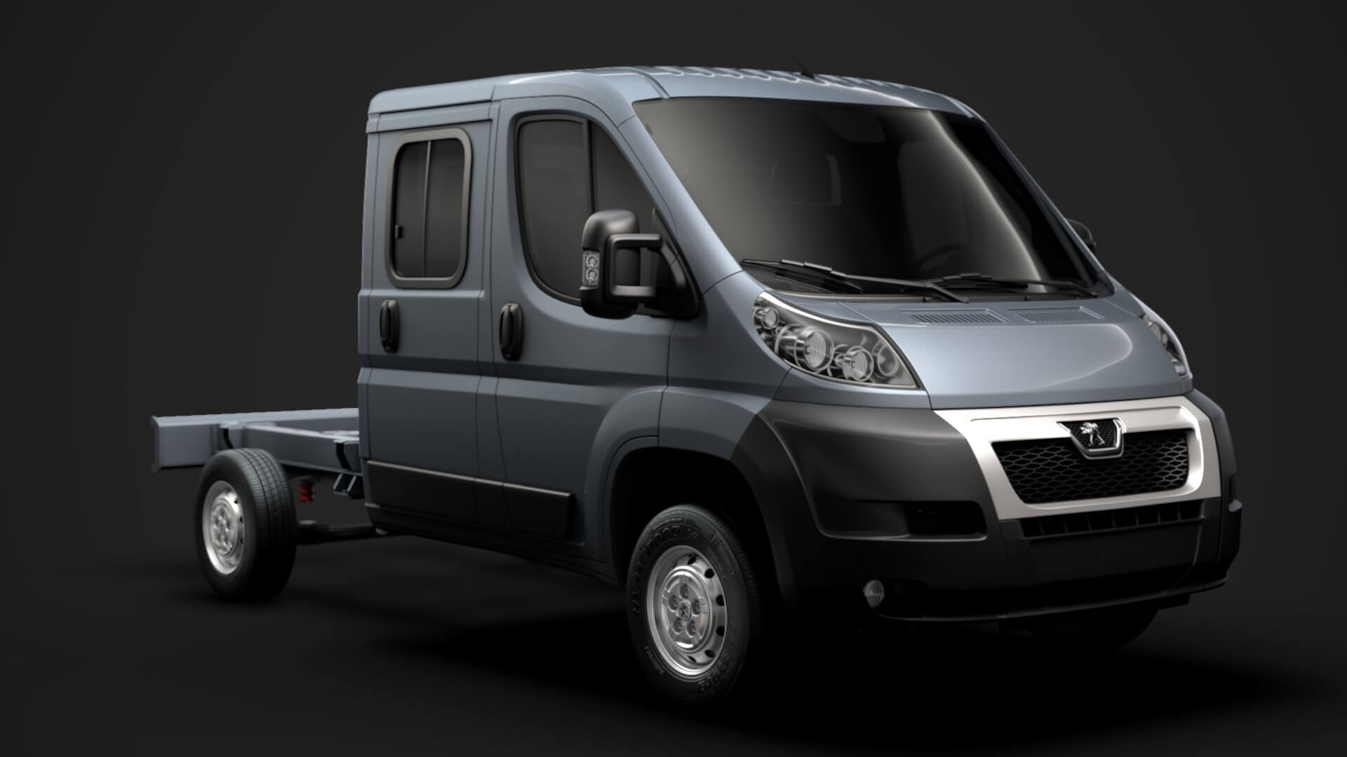 Peugeot Boxer Manager Chassis Truck Crew Cab 3450 WB 2014 - 3D Model by ...