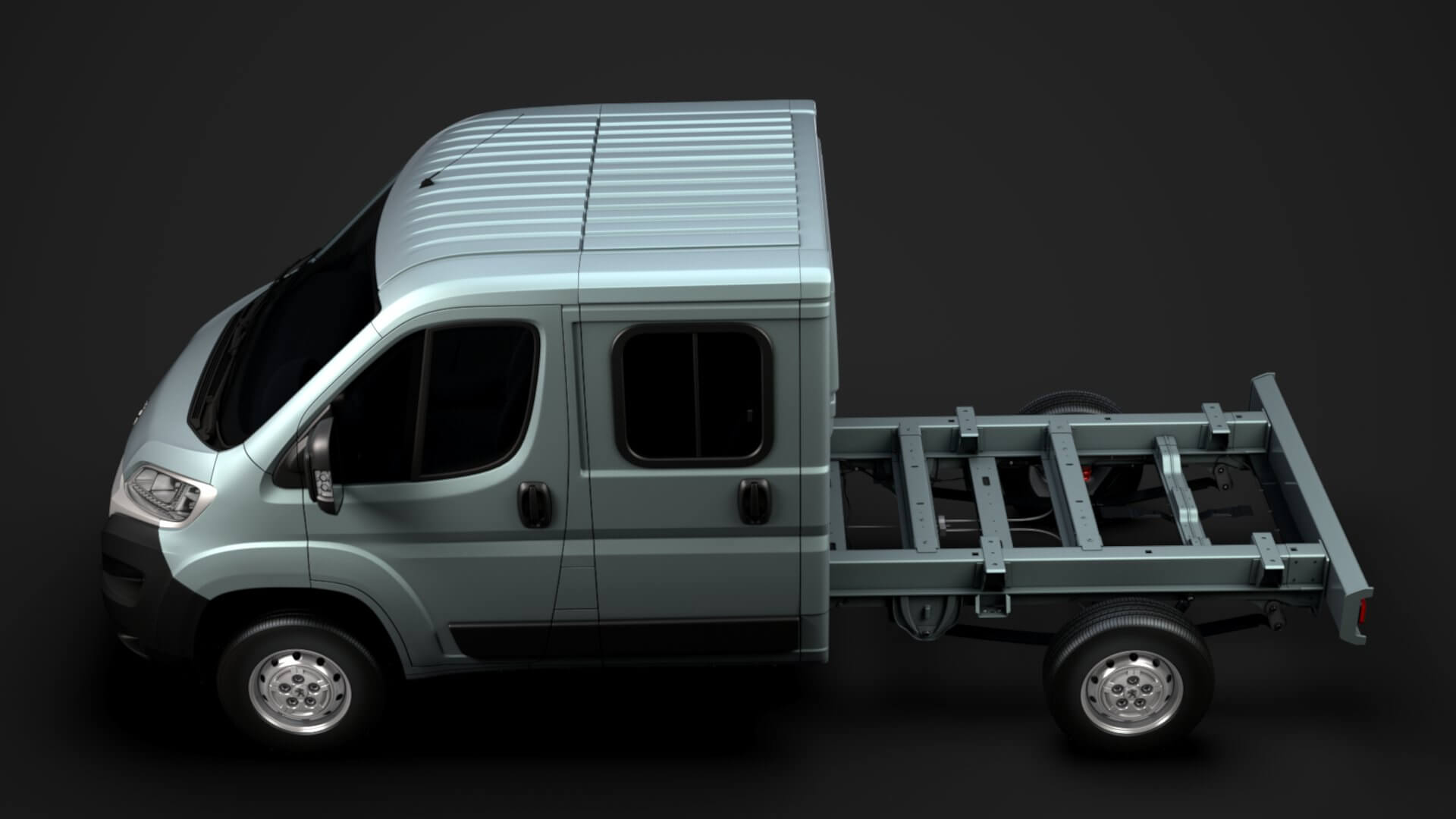 Peugeot Boxer Manager Chassis Truck Crew Cab 3450 WB 2019 - 3D Model by ...