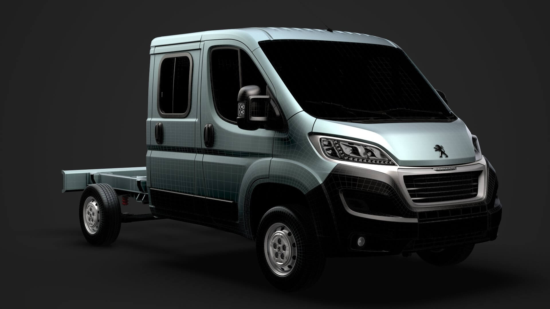 Peugeot Boxer Manager Chassis Truck Crew Cab 3450 WB 2019 - 3D Model by ...