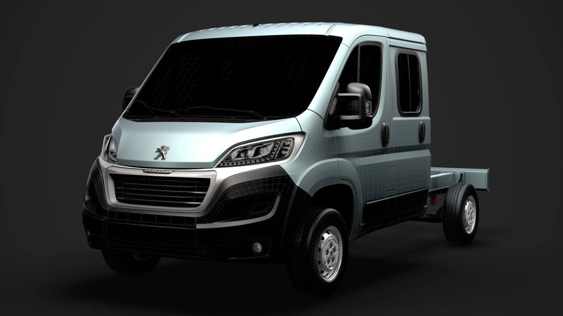 Peugeot Boxer Manager Chassis Truck Crew Cab 3450 WB 2019 - 3D Model by ...