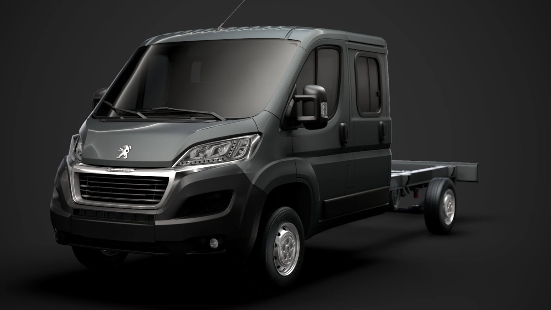 Peugeot Boxer Manager Chassis Truck Crew Cab 4035XL WB 2019 - 3D Model ...