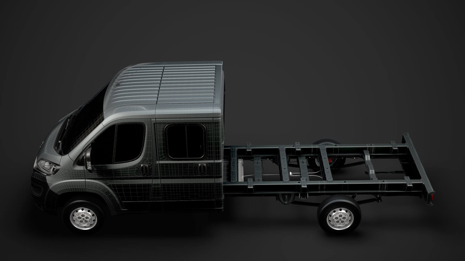 Peugeot Boxer Manager Chassis Truck Crew Cab 4035XL WB 2019 - 3D Model ...