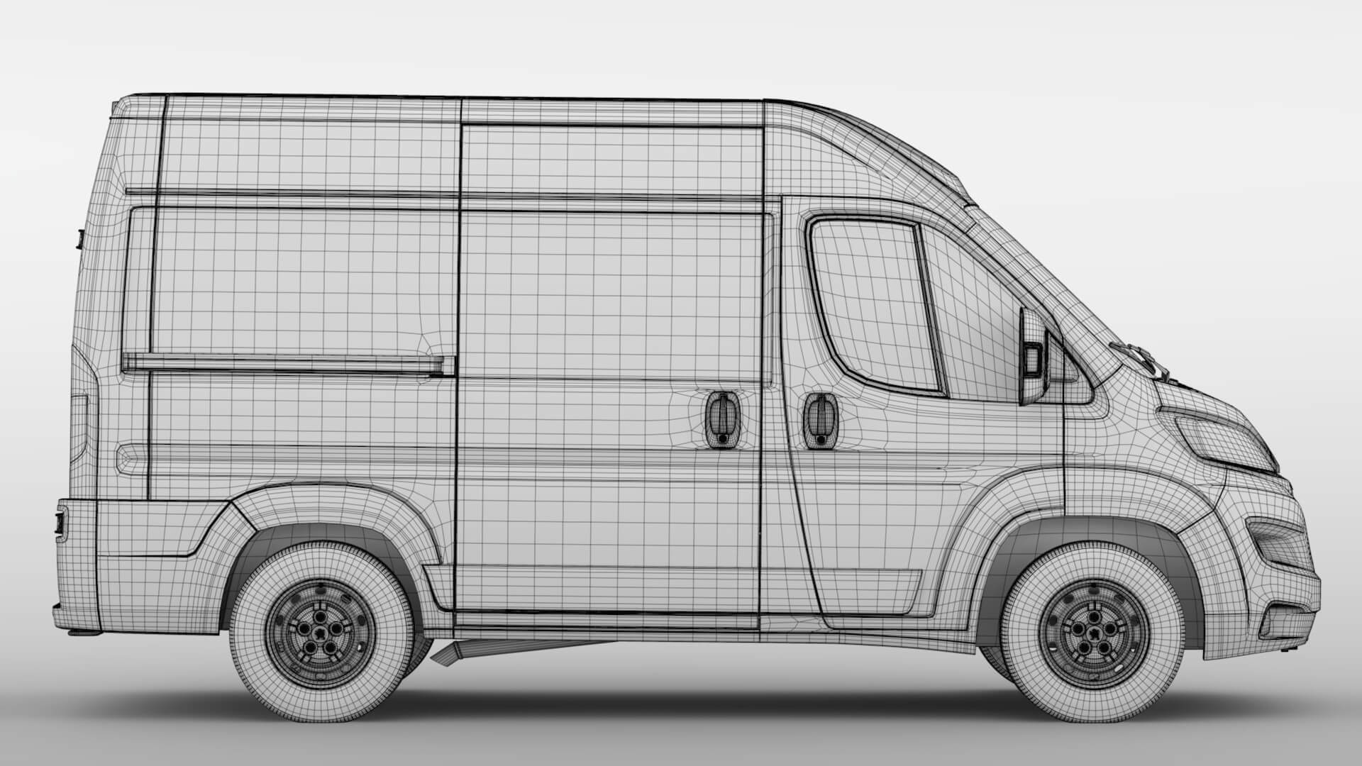 Peugeot Boxer Van L1H2 2017 - 3D Model by Creator 3D