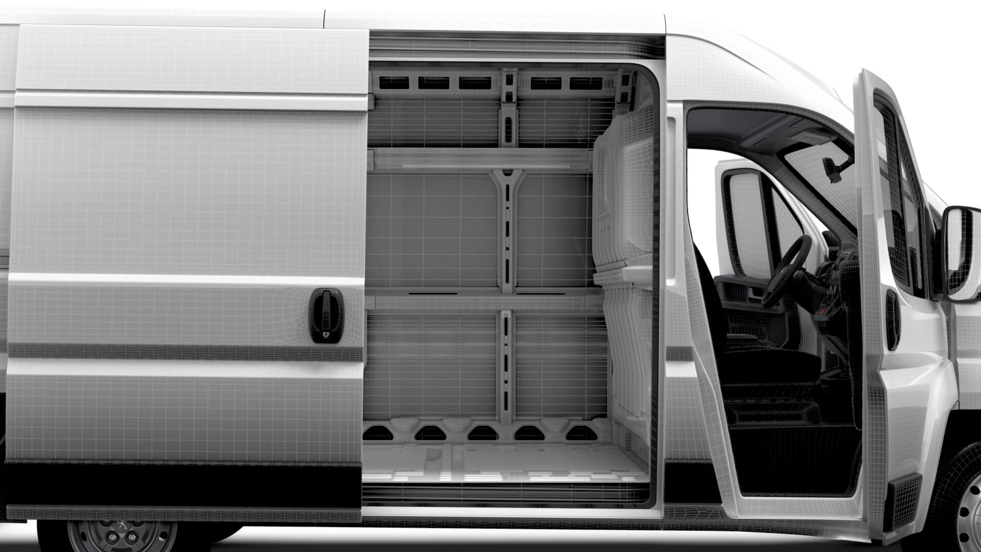 Peugeot Boxer Van L2H2 HQ Interior 2023 - 3D Model by Creator 3D