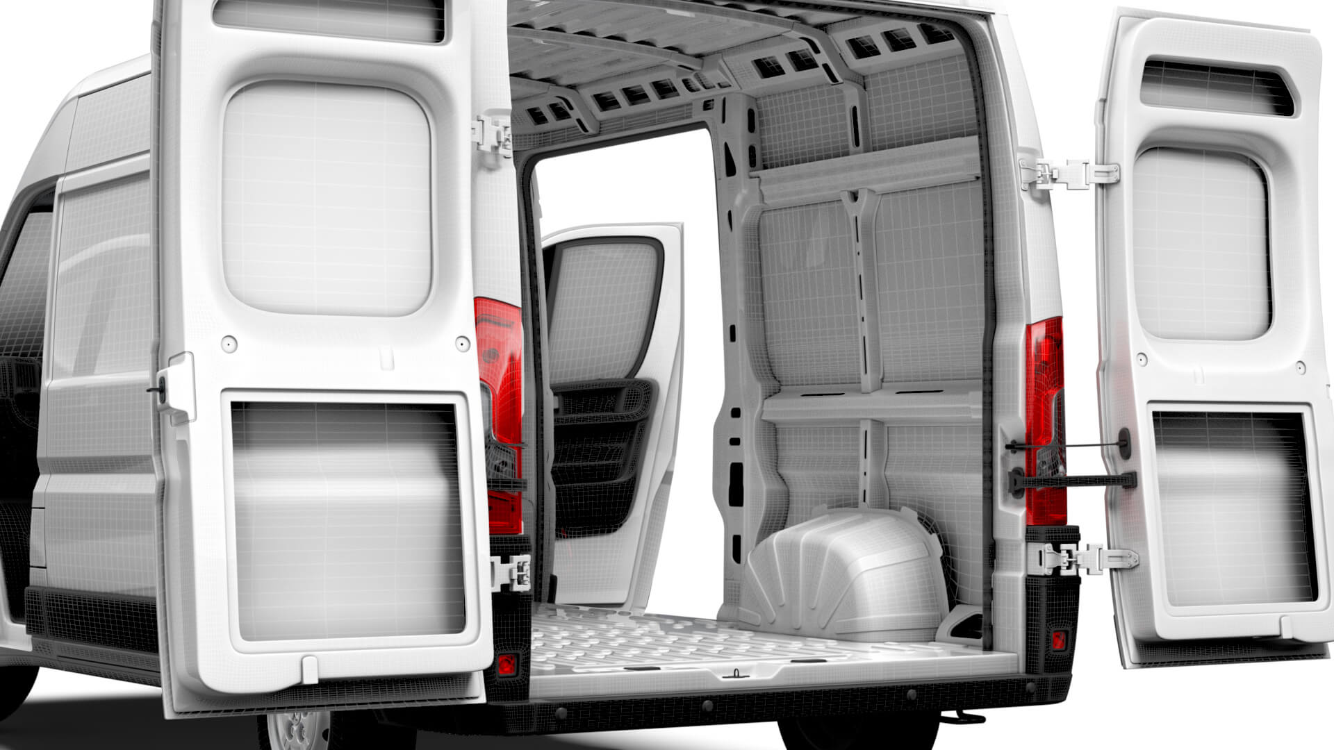 Peugeot Boxer Van L2H2 HQ Interior 2023 - 3D Model by Creator 3D