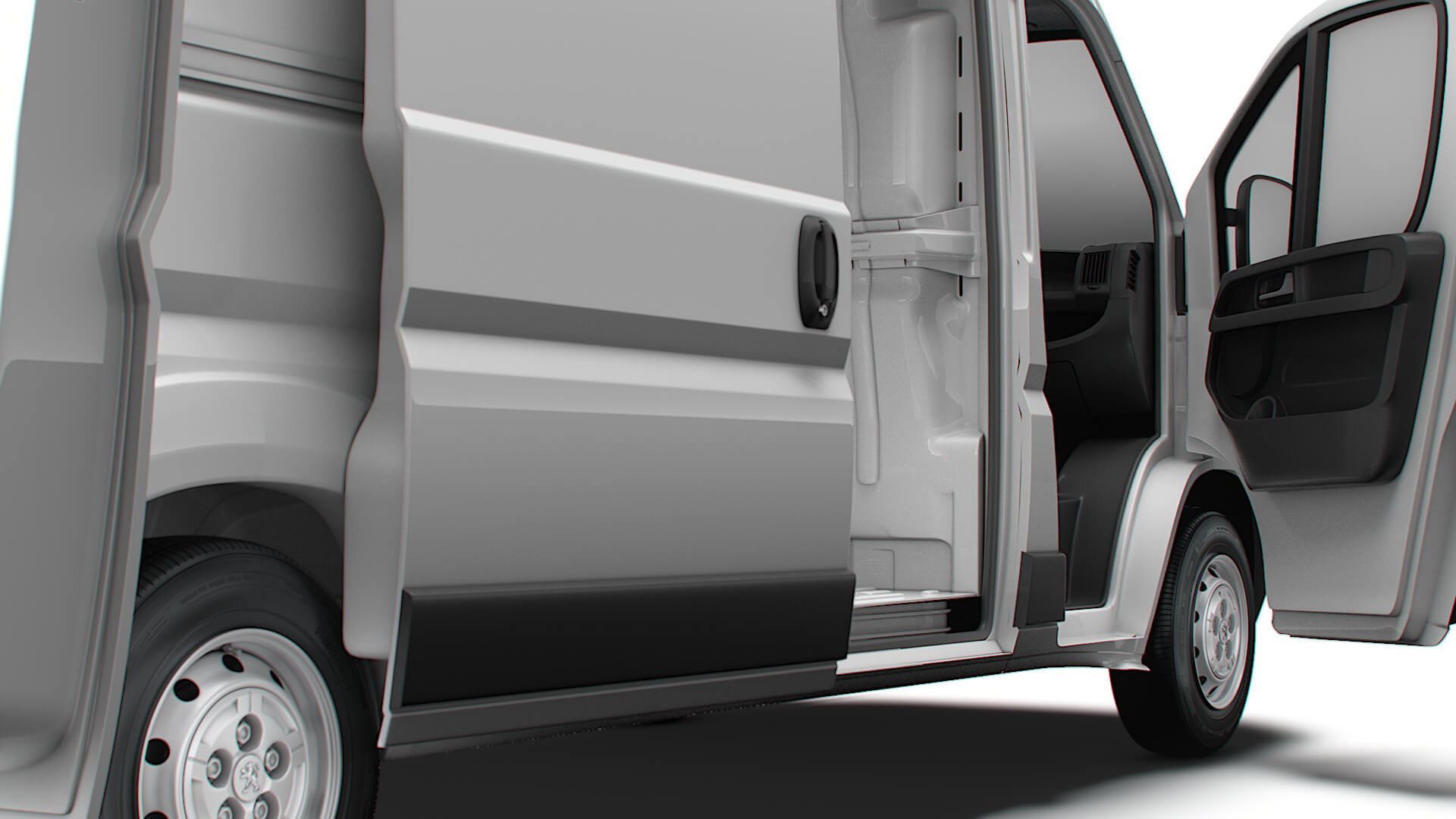 Peugeot Boxer Van L3H2 HQ Interior 2023 - 3D Model by Creator 3D