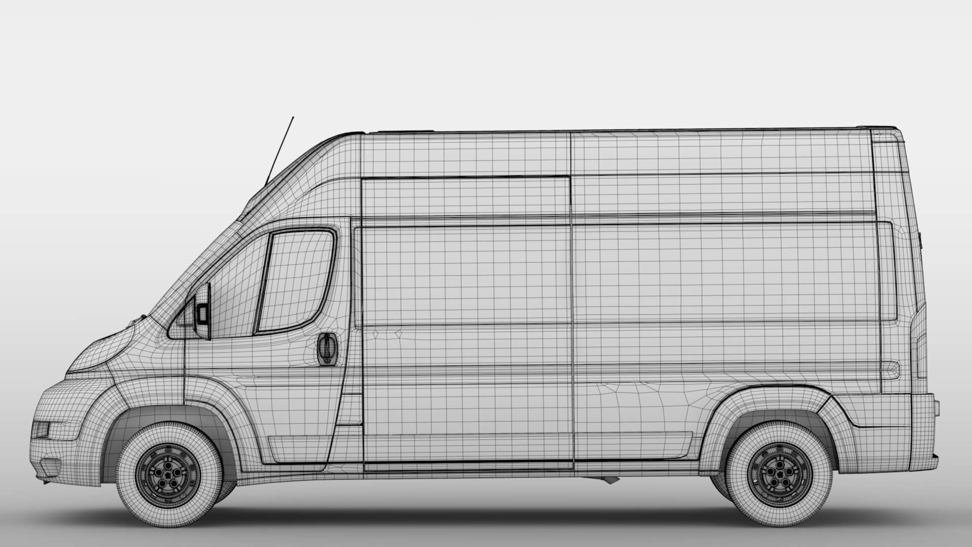 Peugeot Boxer Van L3H3 2006 2014 - 3D Model by Creator 3D