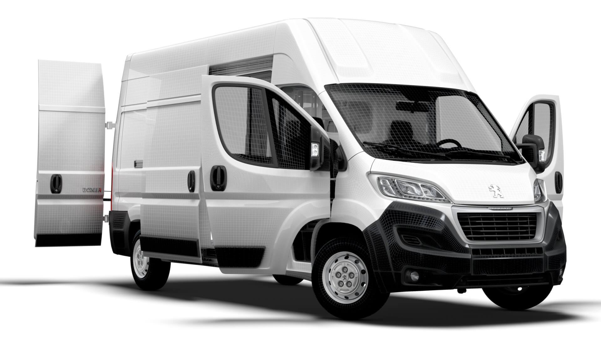 Peugeot Boxer Van L3H3 HQ Interior 2023 - 3D Model by Creator 3D