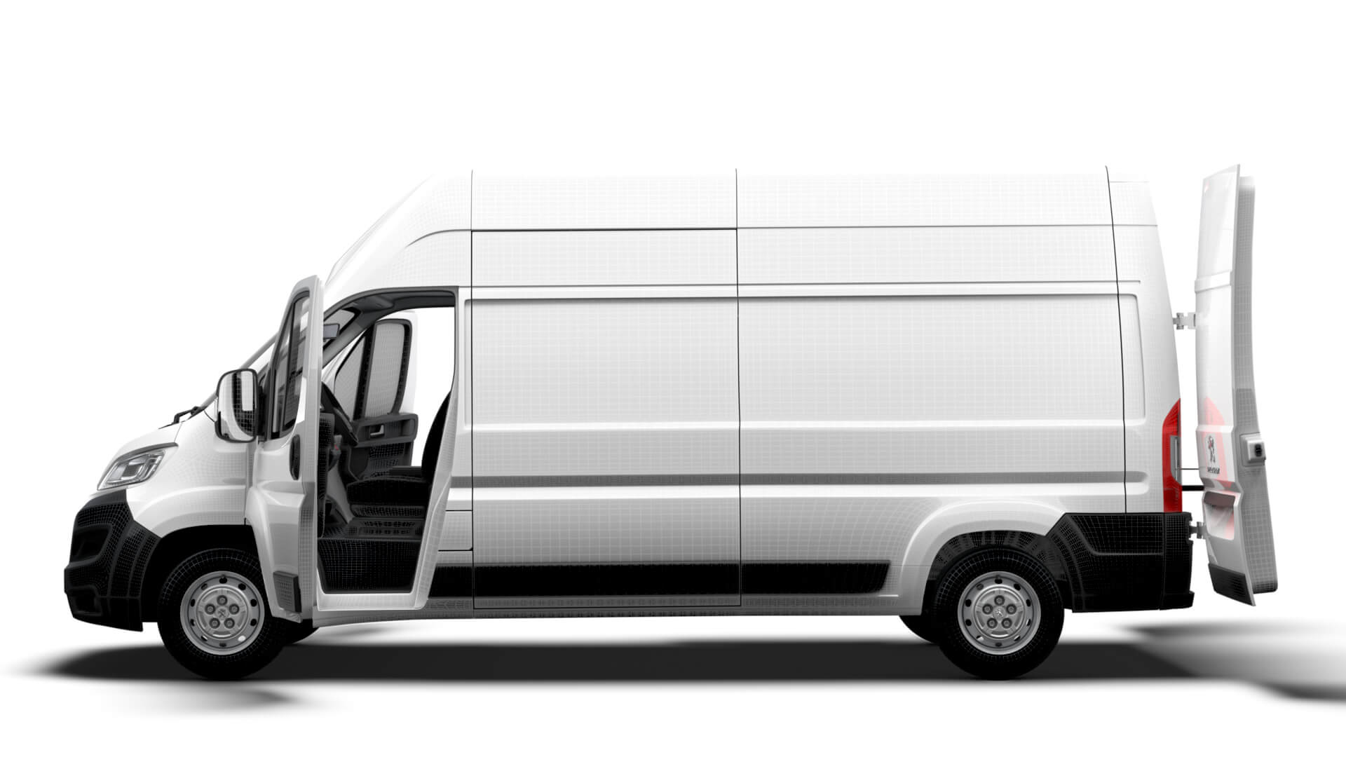 Peugeot Boxer Van L3H3 HQ Interior 2023 - 3D Model by Creator 3D