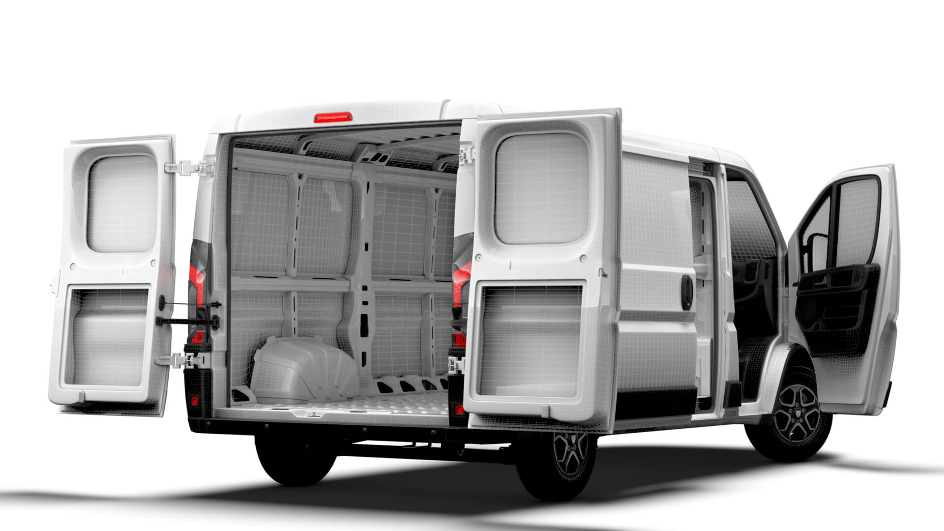 Peugeot E Boxer Van L2H1 HQ Interior 2025 - 3D Model by Creator 3D
