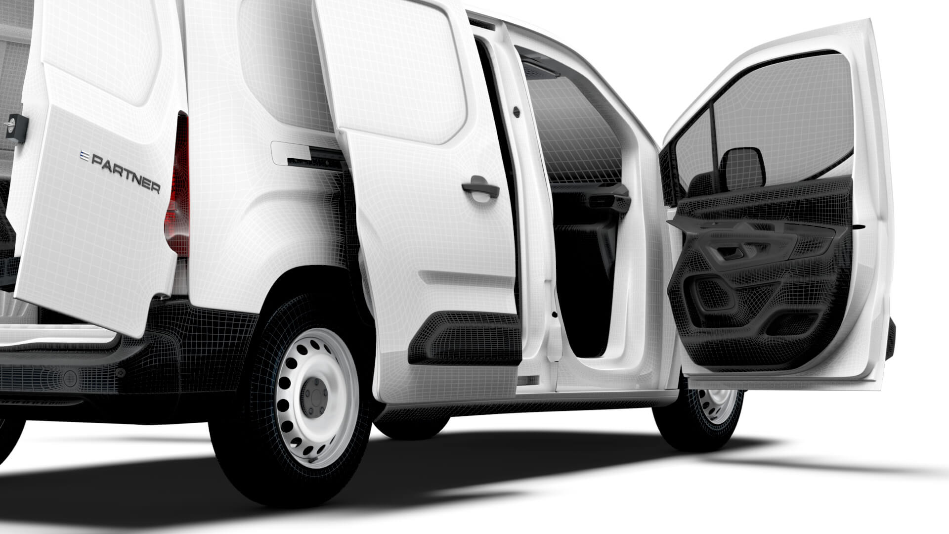 Peugeot E Partner LWB Van HQ Interior 2024 - 3D Model by Creator 3D
