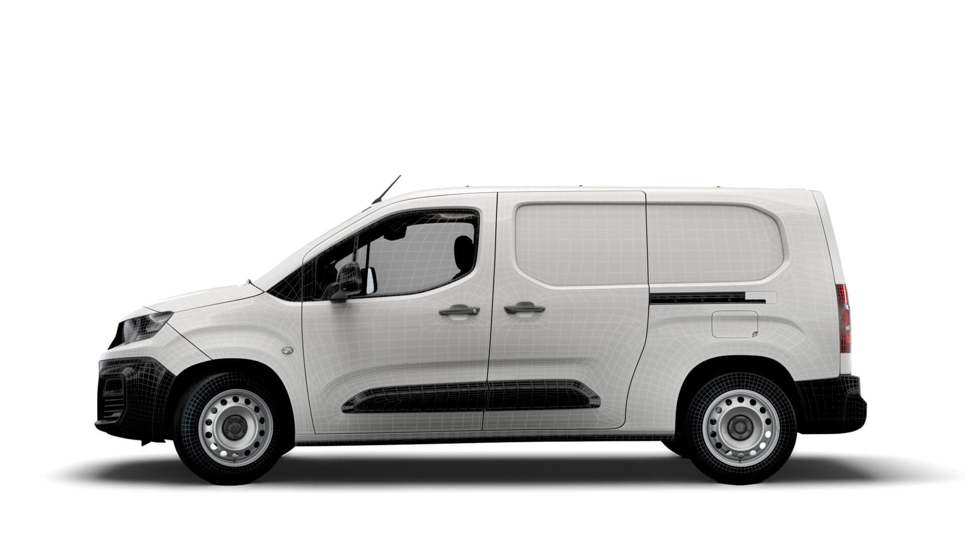 Peugeot Partner Crew Van LWB 2021 - 3D Model by Creator 3D
