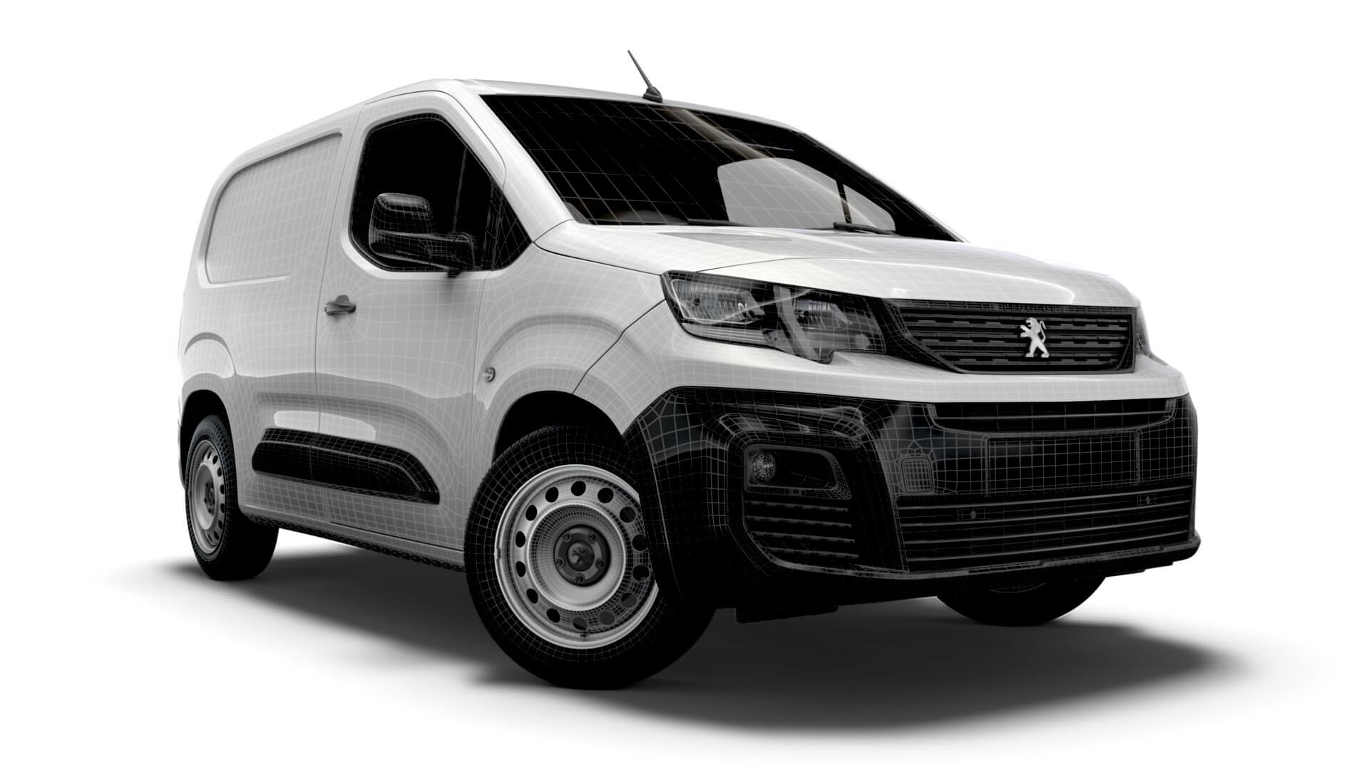 Peugeot Partner Professional Standard UK-spec 2020 3D Model by Creator 3D