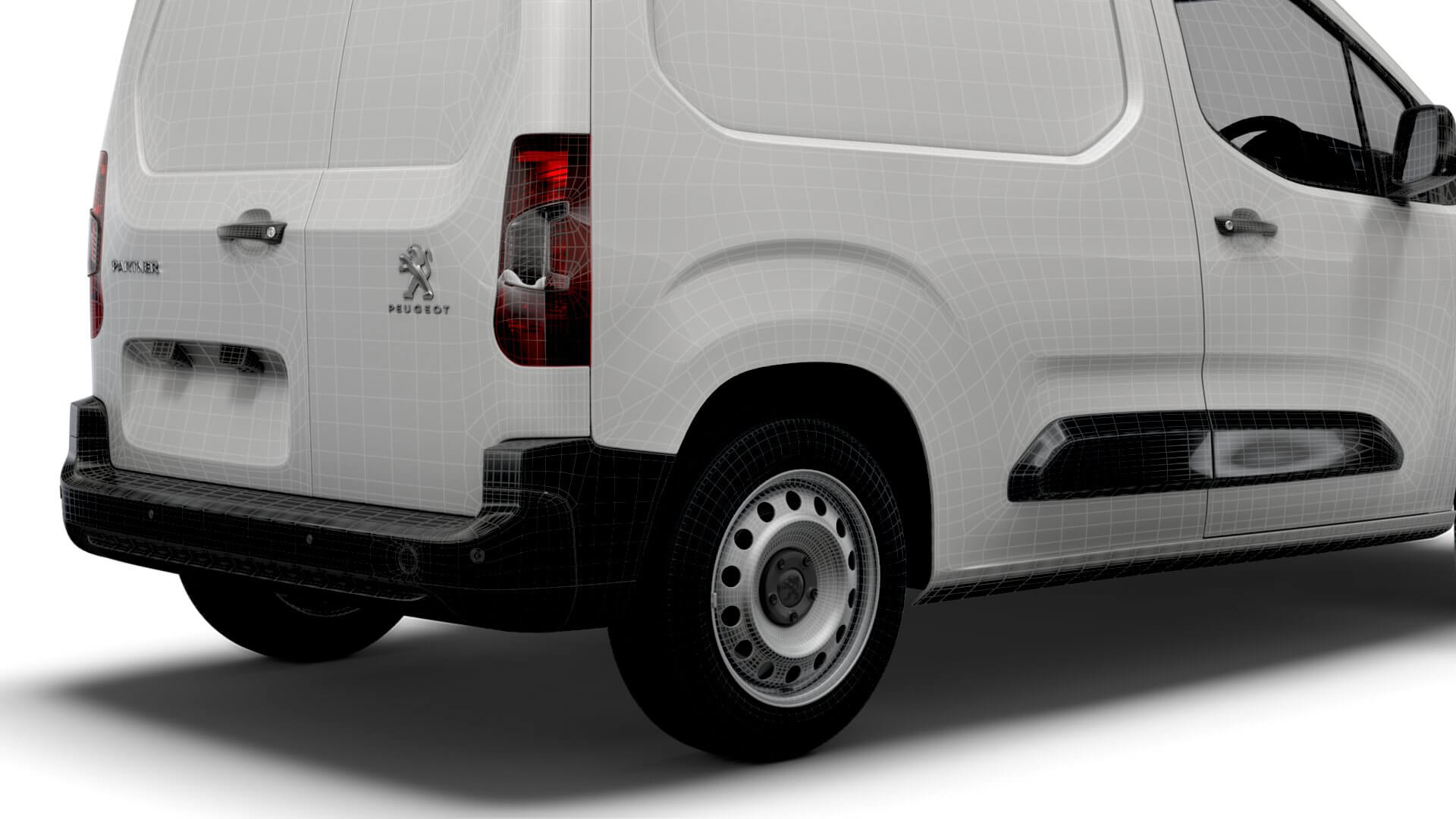 Peugeot Partner Professional Standard UK-spec 2020 3D Model by Creator 3D