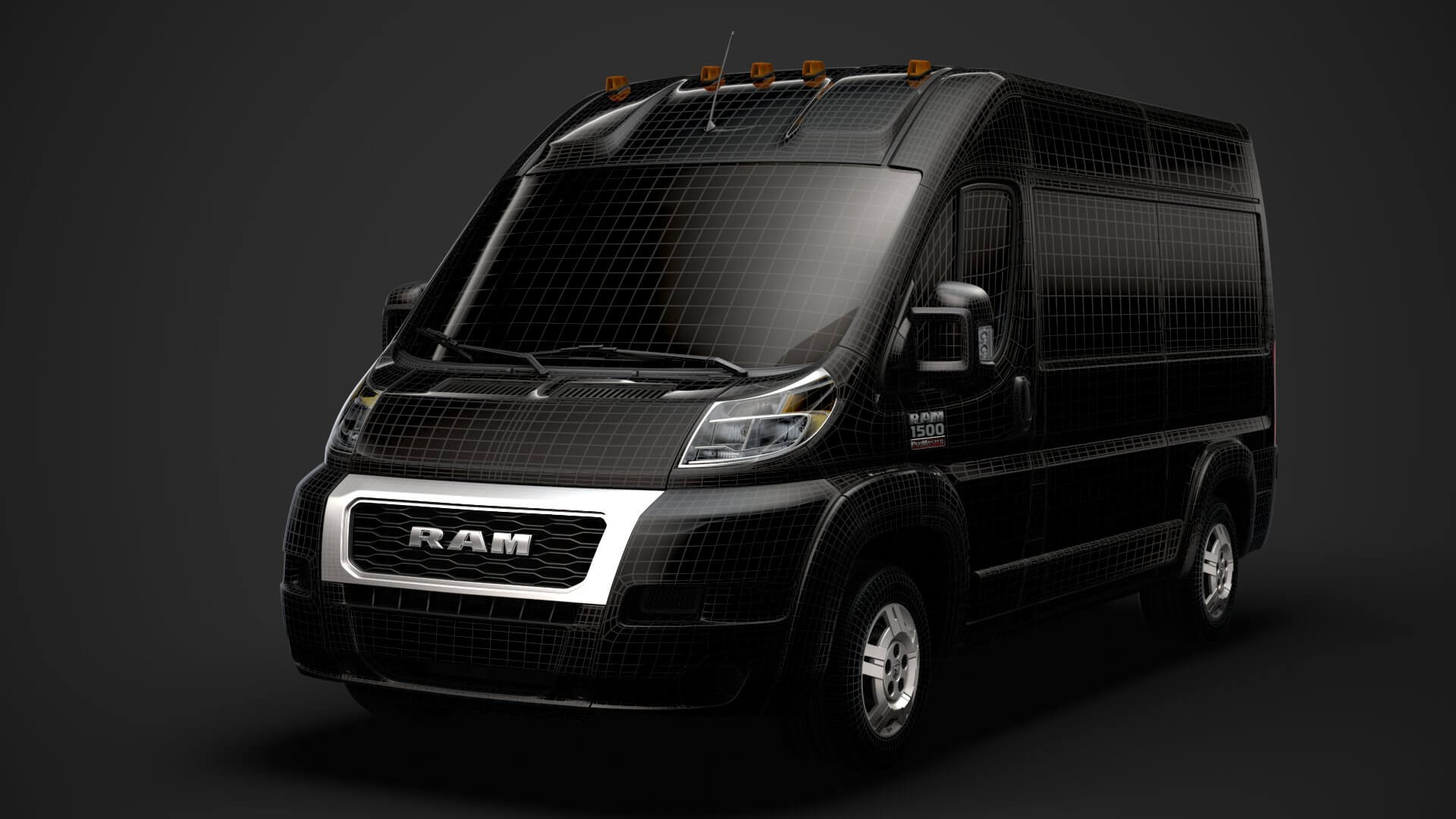 Ram Promaster Cargo 1500 HR 136WB 2020 - 3D Model by Creator 3D