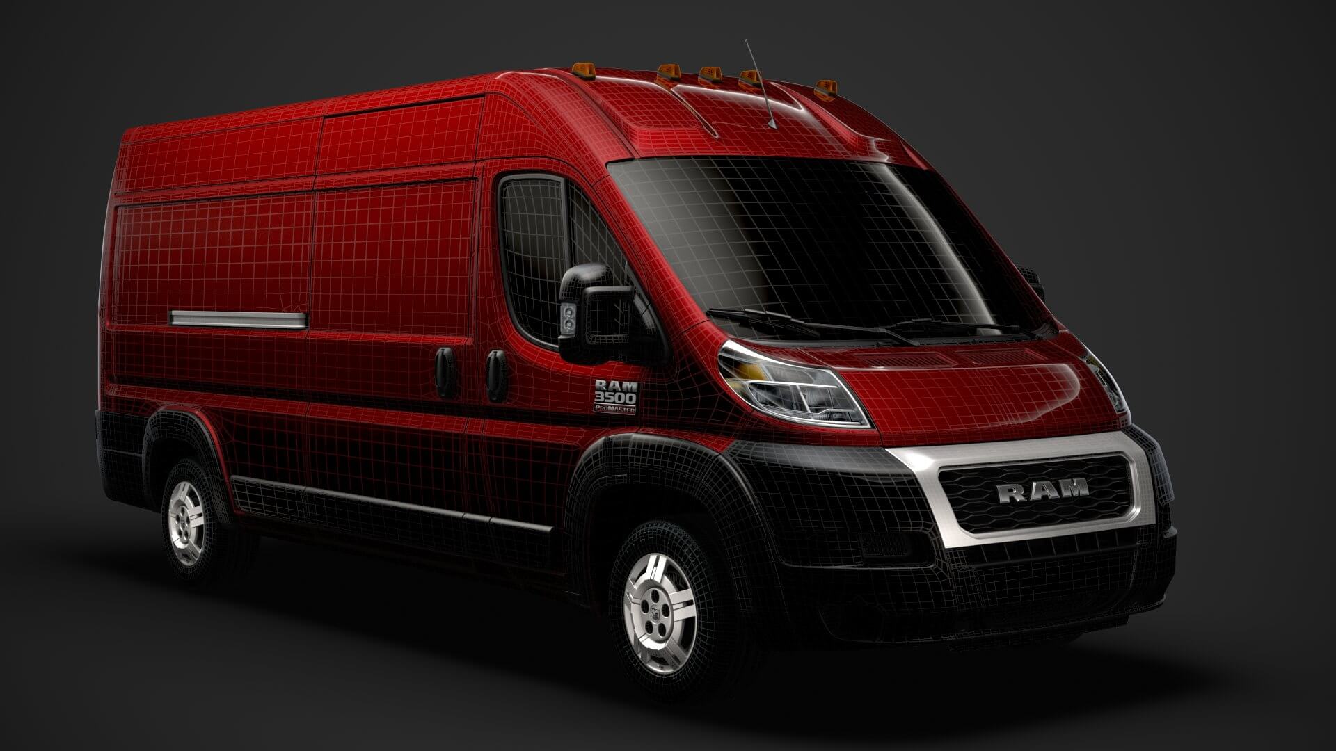 Ram Promaster Cargo 3500 HR 159WB EXT 2020 - 3D Model by Creator 3D