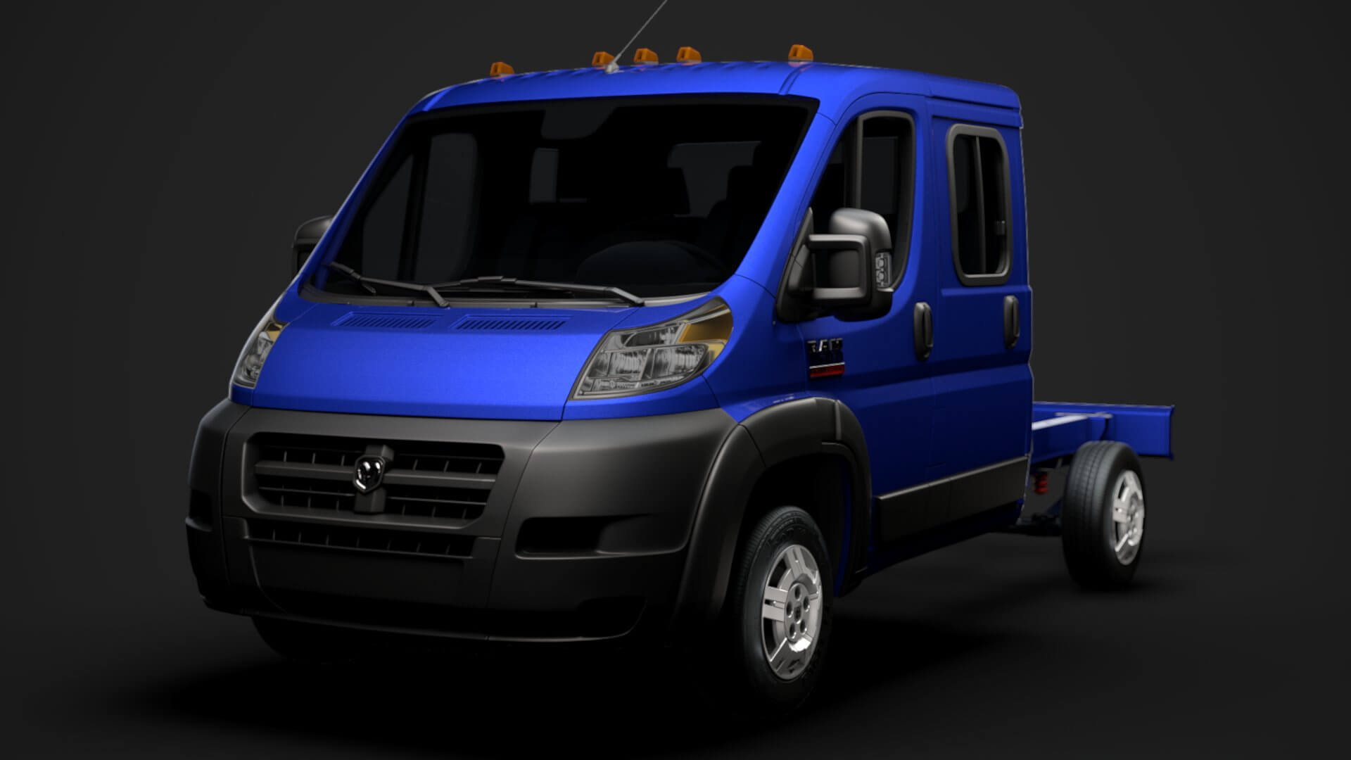 Ram Promaster Cargo Chassis Truck Crew Cab 3450 WB 2019 - 3D Model by ...