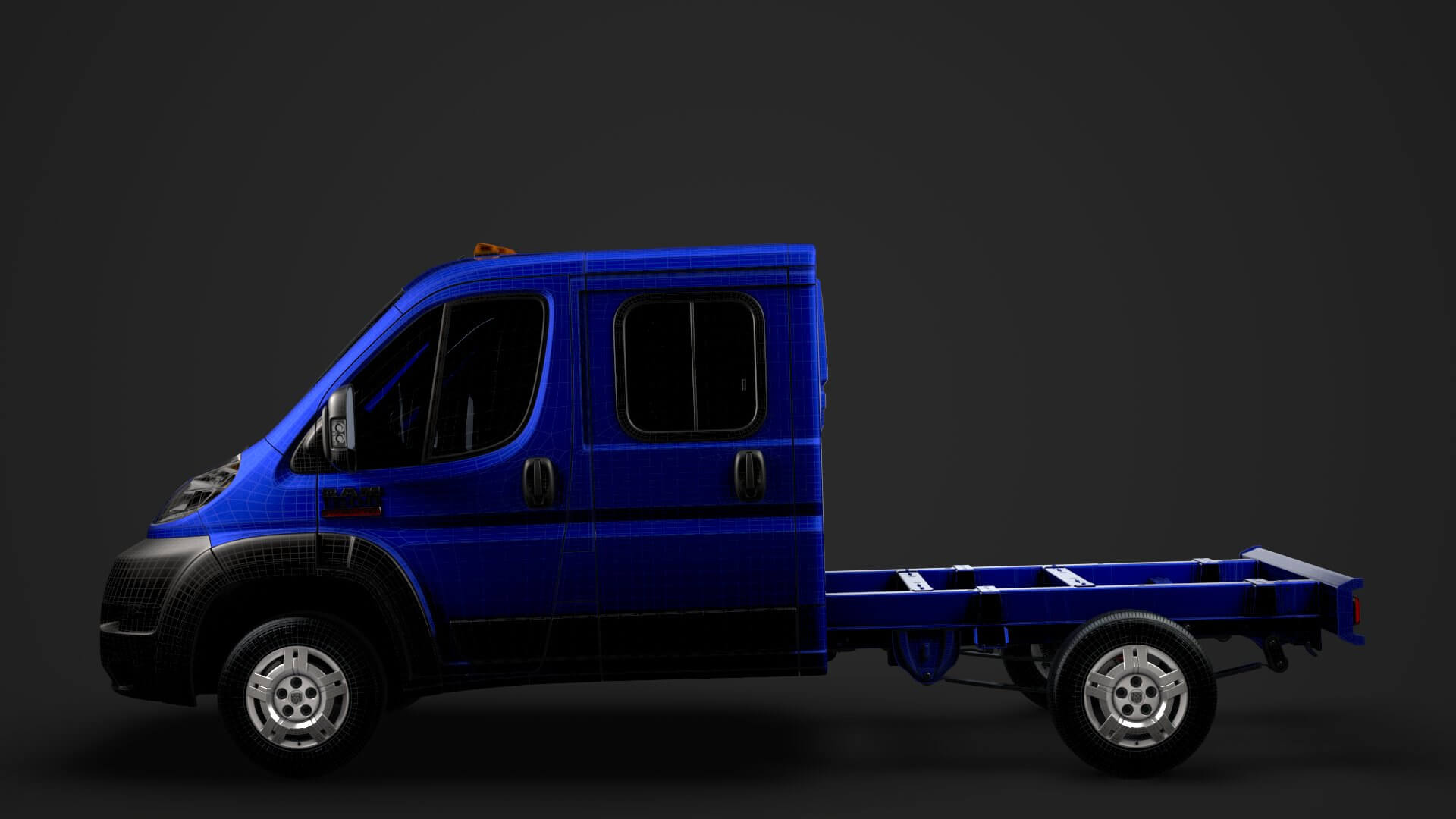 Ram Promaster Cargo Chassis Truck Crew Cab 3450 WB 2019 - 3D Model by ...