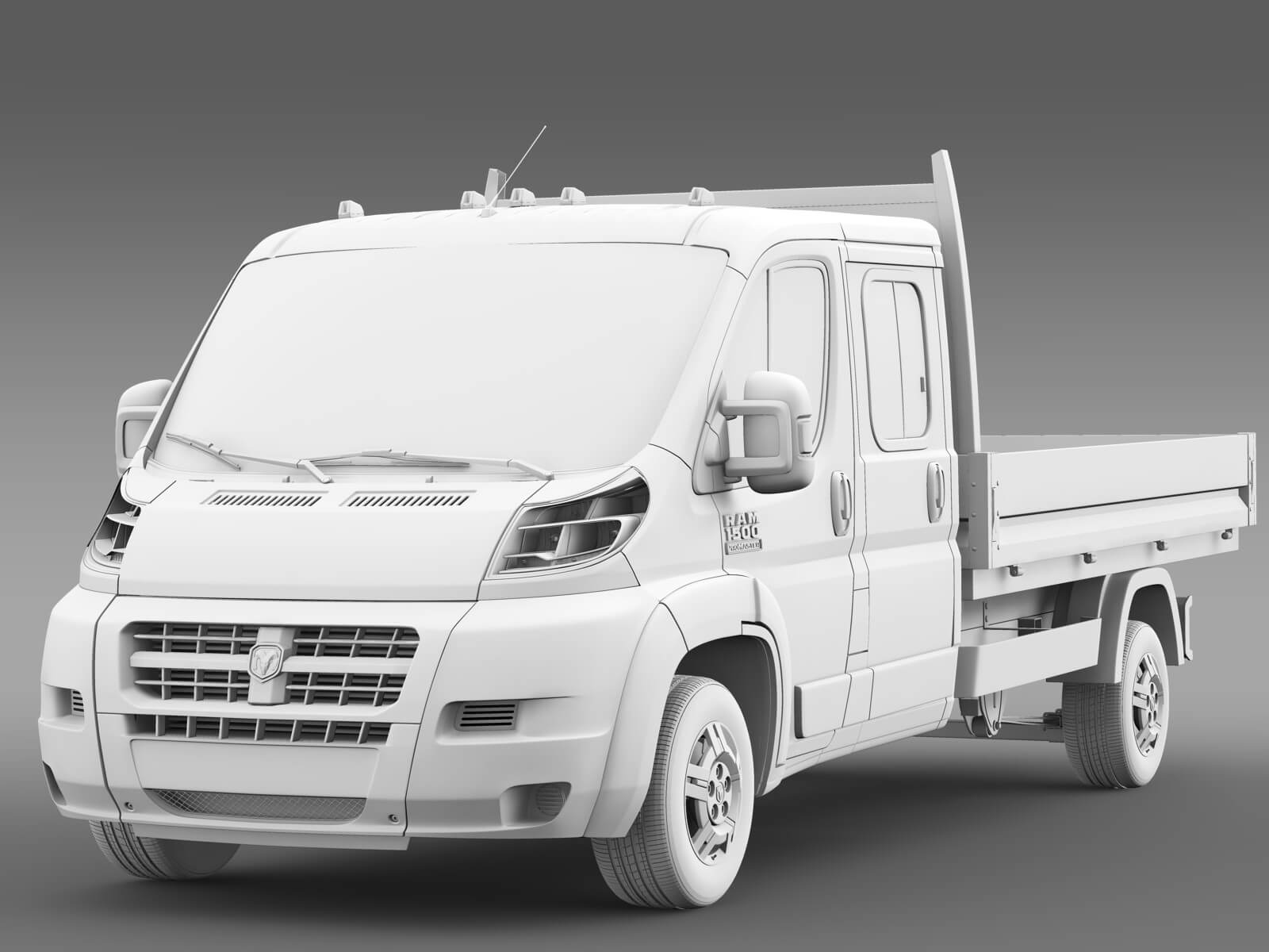 Ram Promaster Cargo Crew Cab Truck 2015 - 3D Model by Creator 3D