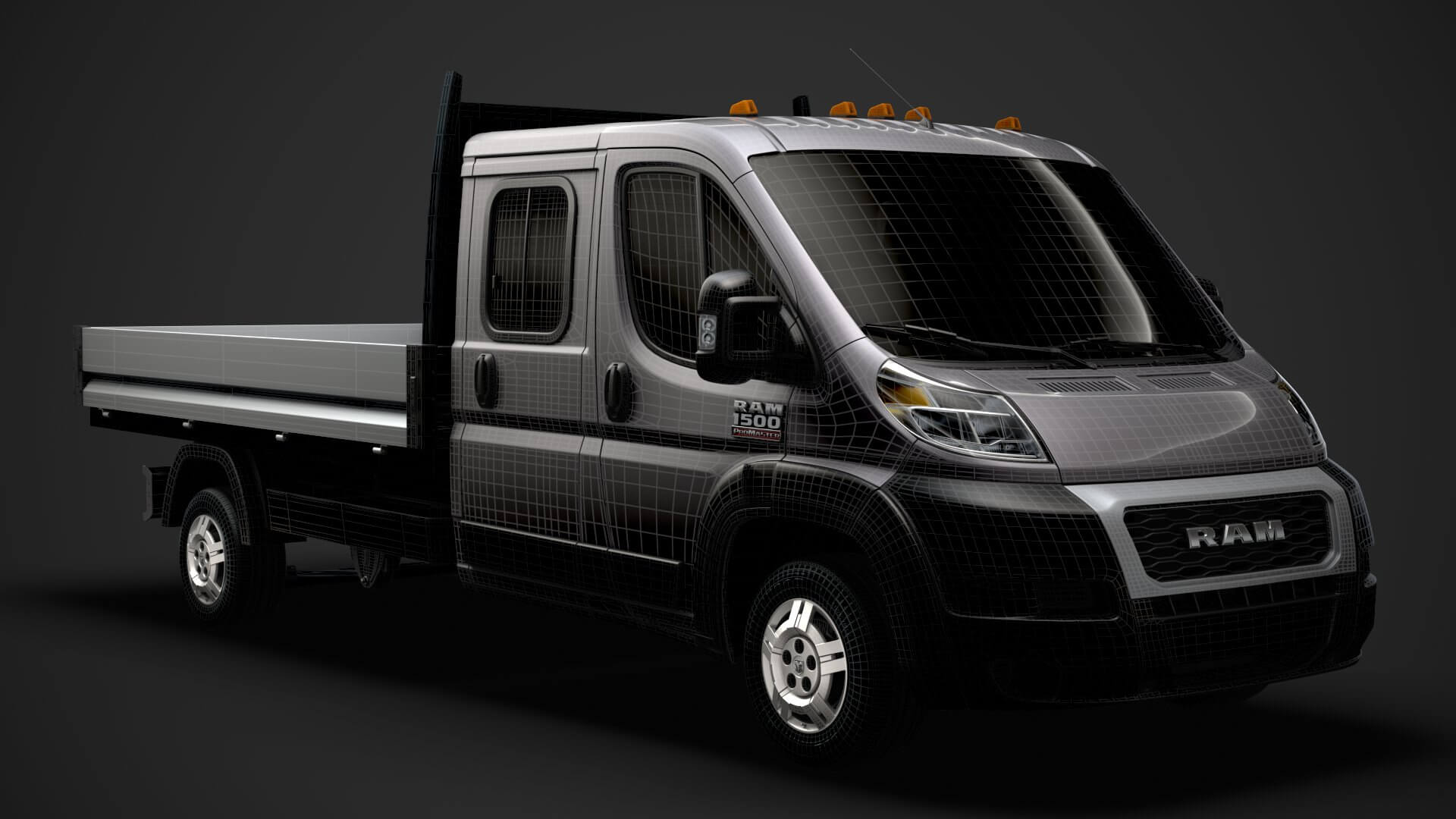 Ram Promaster Cargo Crew Cab Truck 2020 - 3D Model by Creator 3D