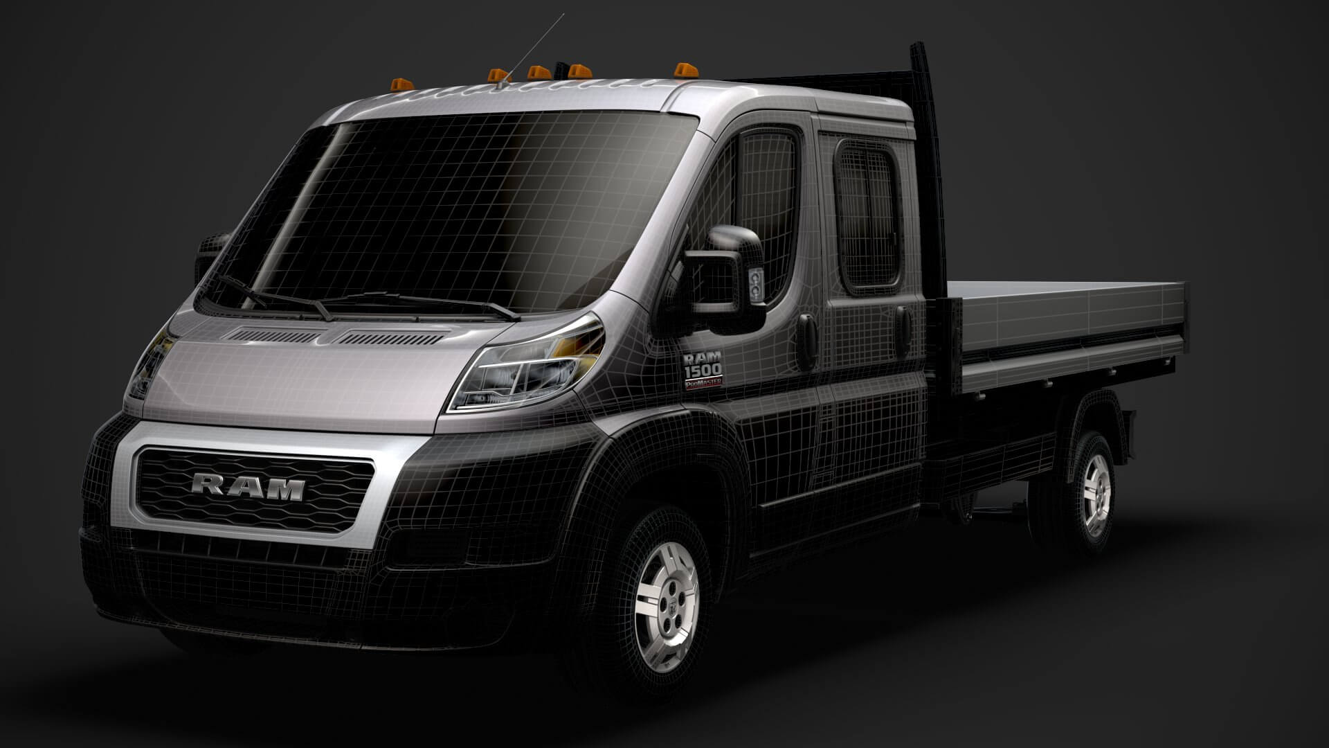 Ram Promaster Cargo Crew Cab Truck 2020 - 3D Model by Creator 3D