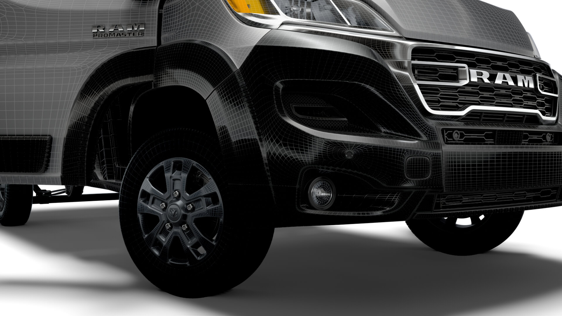 Ram Promaster Chassis Hqinterior Crcab 3800WB 2023 - 3D Model by Creator 3D