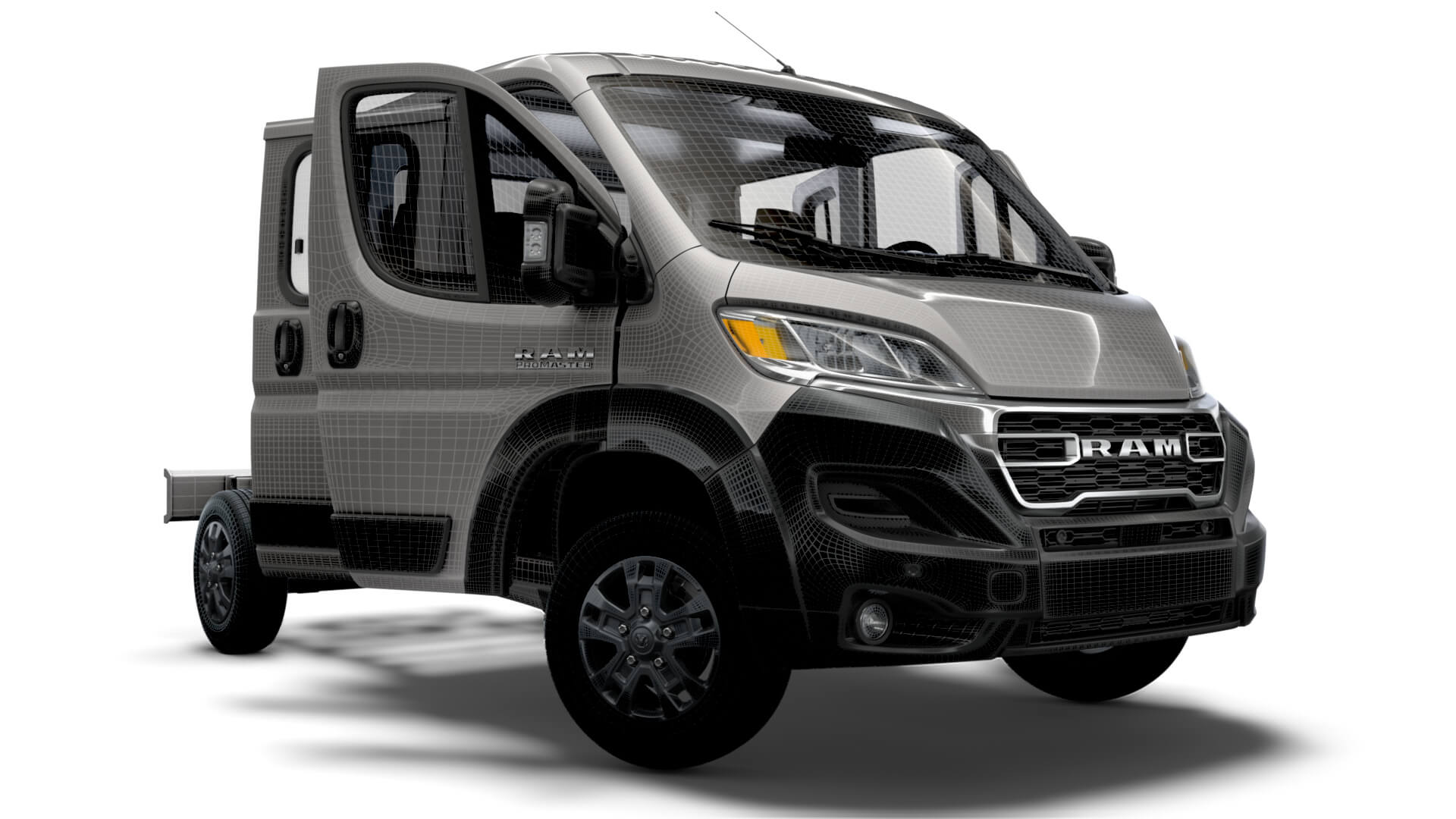 Ram Promaster Chassis Truck Crcab 3450WB Hqinterior 2023 - 3D Model by ...