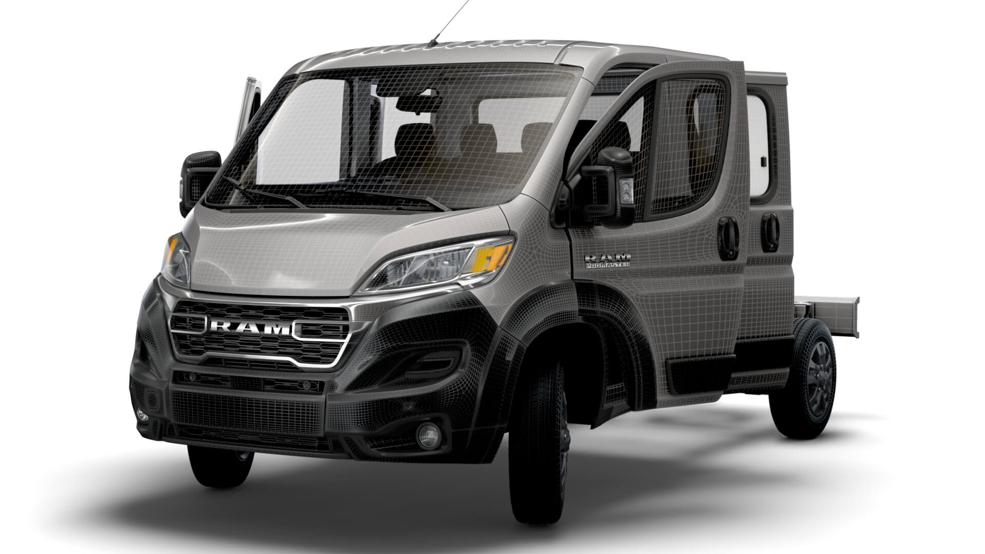 Ram Promaster Chassis Truck Crcab 3450WB Hqinterior 2023 - 3D Model by ...