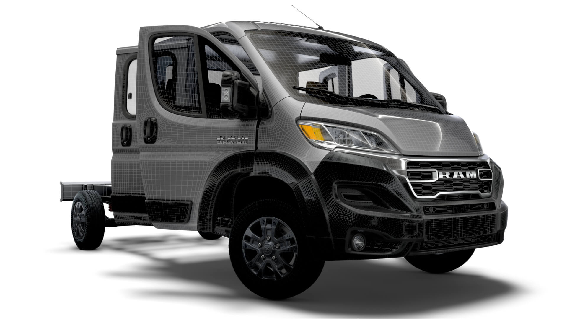 Ram Promaster Chassis Truck Crcab 4035WB Hqinterior 2023 - 3D Model by ...