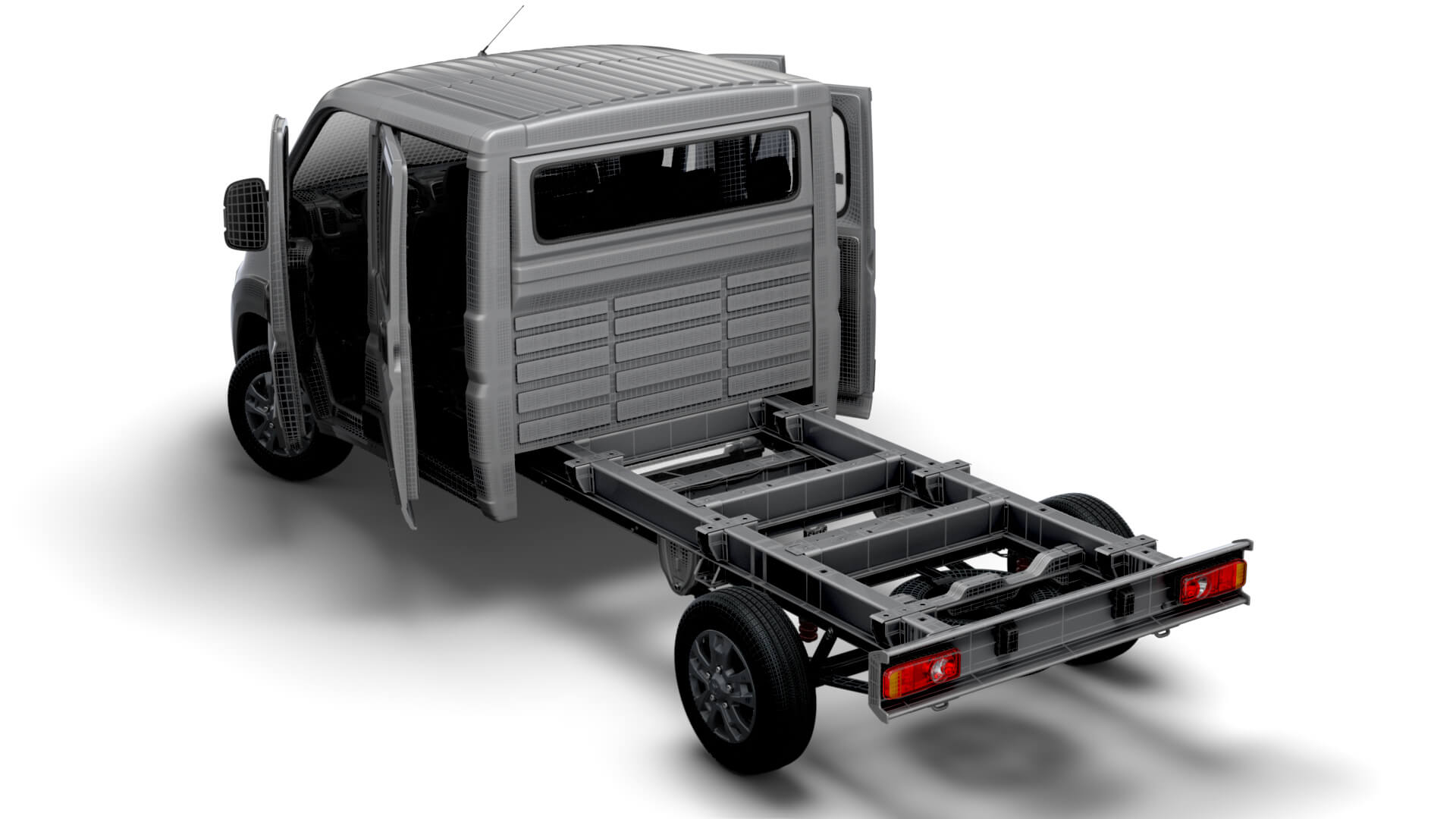 Ram Promaster Chassis Truck Crcab 4035WB Hqinterior 2023 - 3D Model by ...
