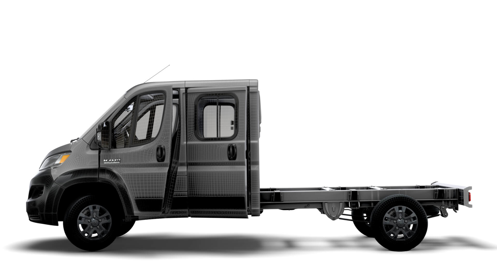 Ram Promaster Chassis Truck Crcab 4035WB Hqinterior 2023 - 3D Model by ...