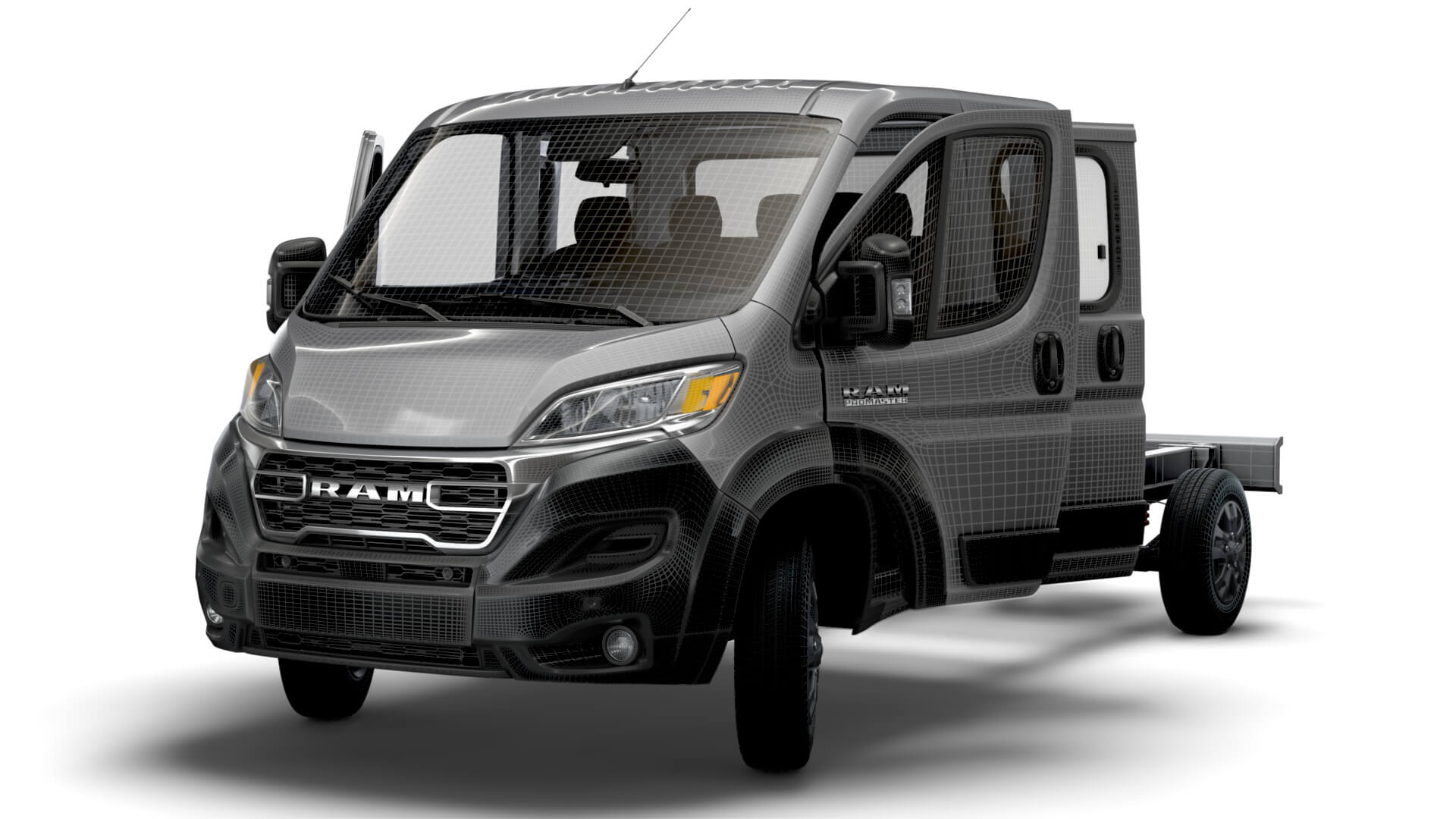Ram Promaster Chassis Truck Crcab 4035WB Hqinterior 2023 - 3D Model by ...