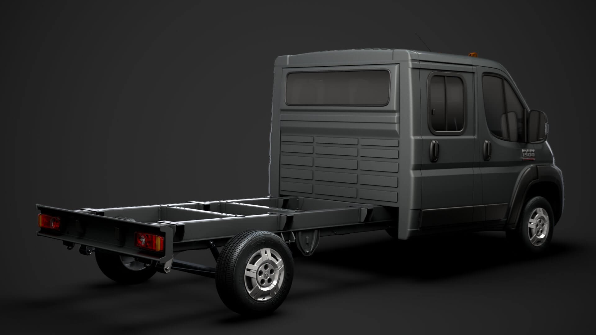 Ram Promaster Chassis Truck Crew Cab 4035 WB 2020 - 3D Model by Creator 3D
