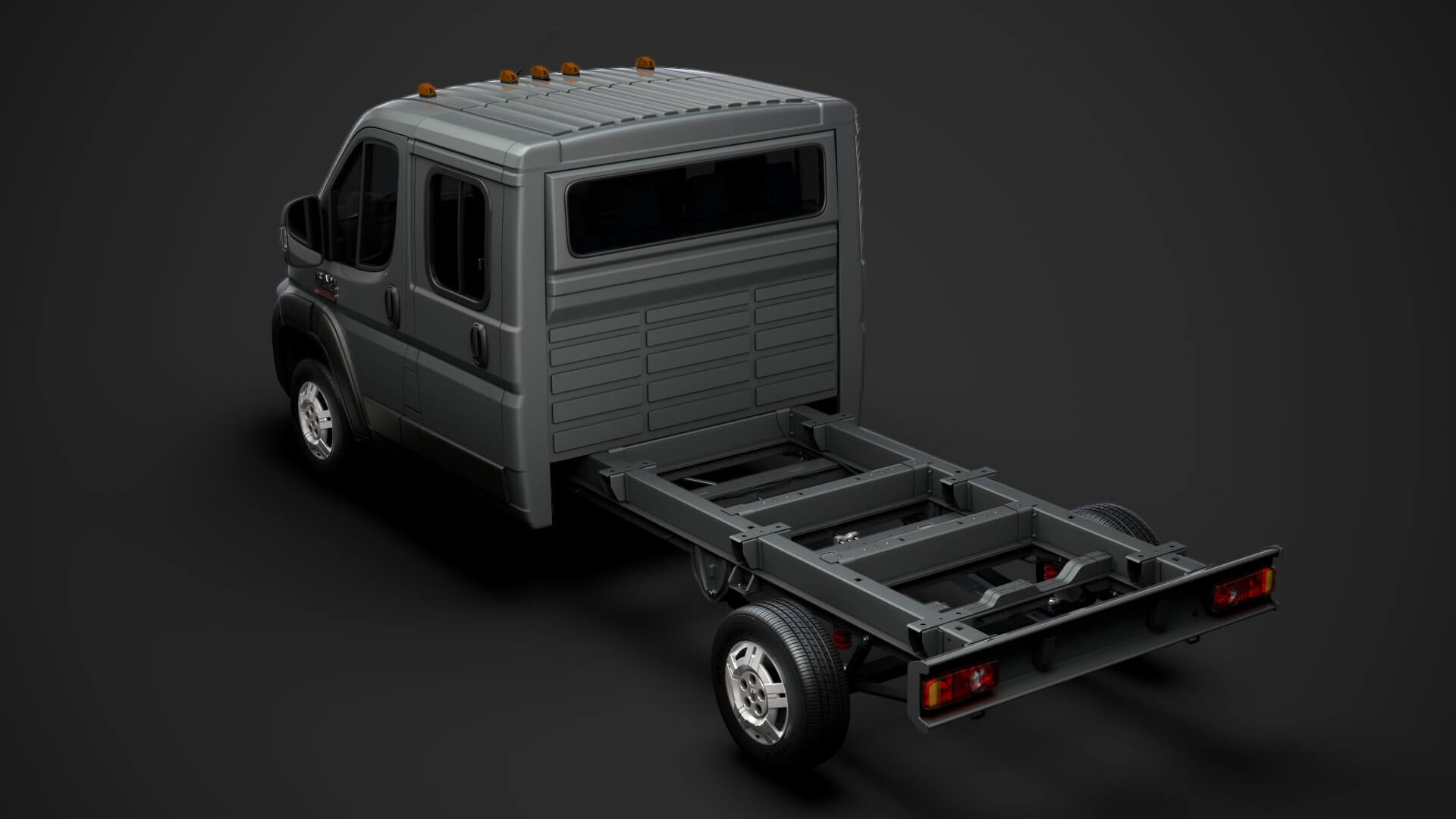 Ram Promaster Chassis Truck Crew Cab 4035 WB 2020 - 3D Model by Creator 3D