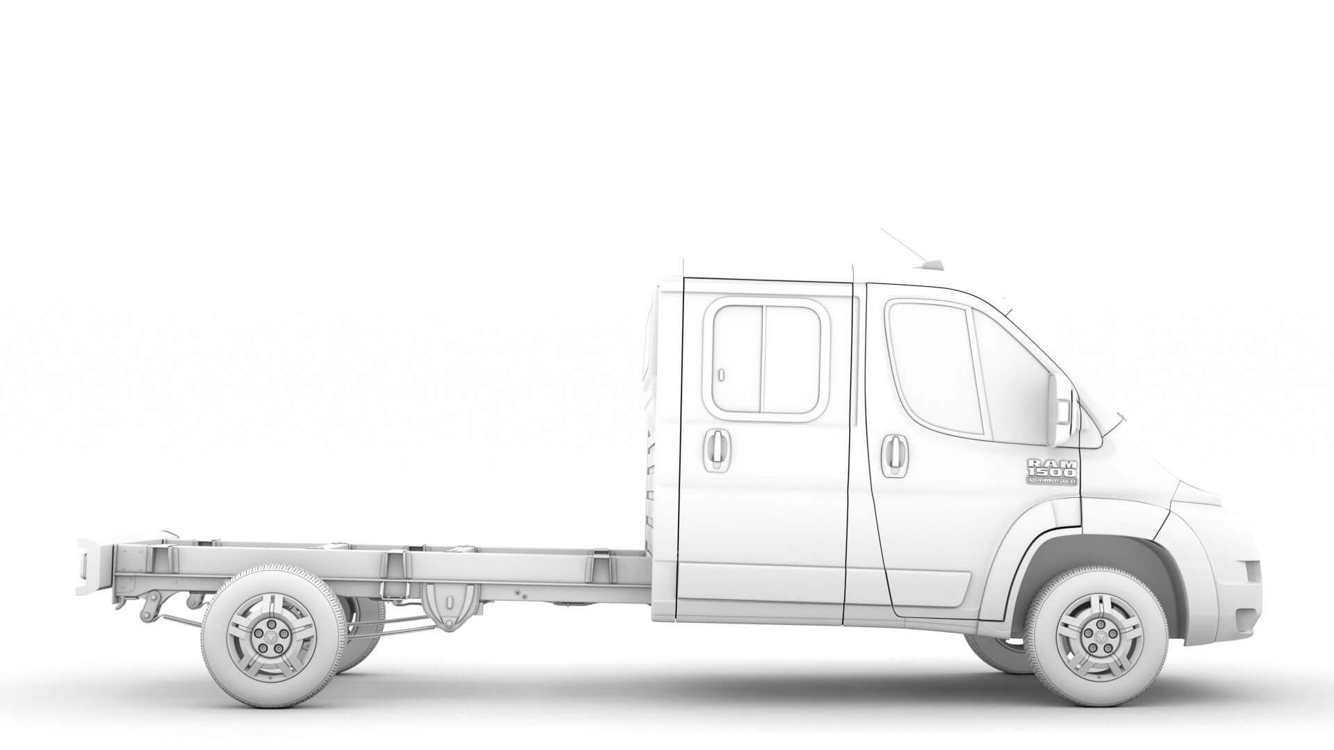 Ram Promaster Chassis Truck Crew Cab 4035 WB 2020 - 3D Model by Creator 3D