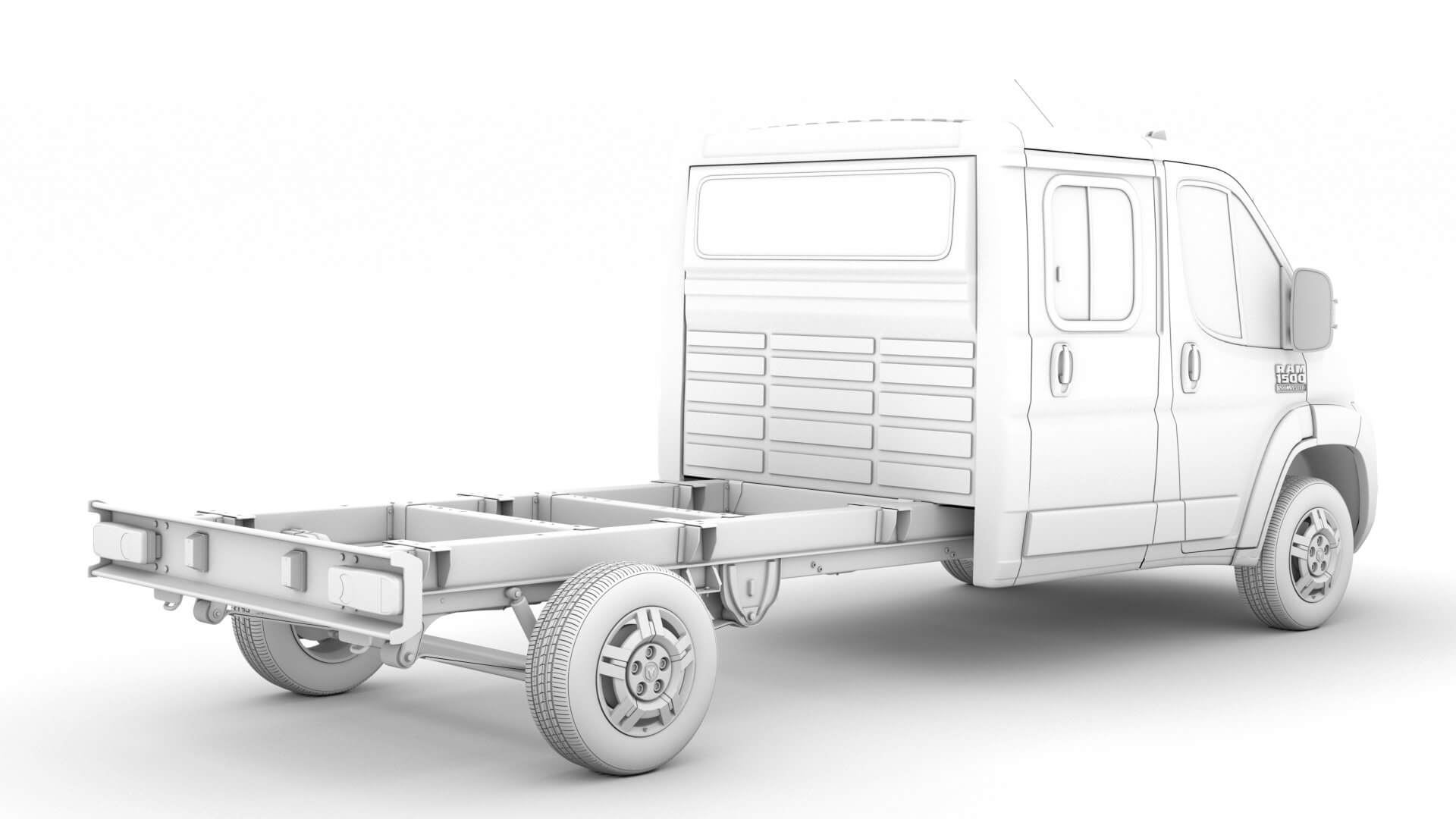 Ram Promaster Chassis Truck Crew Cab 4035 WB 2020 - 3D Model by Creator 3D