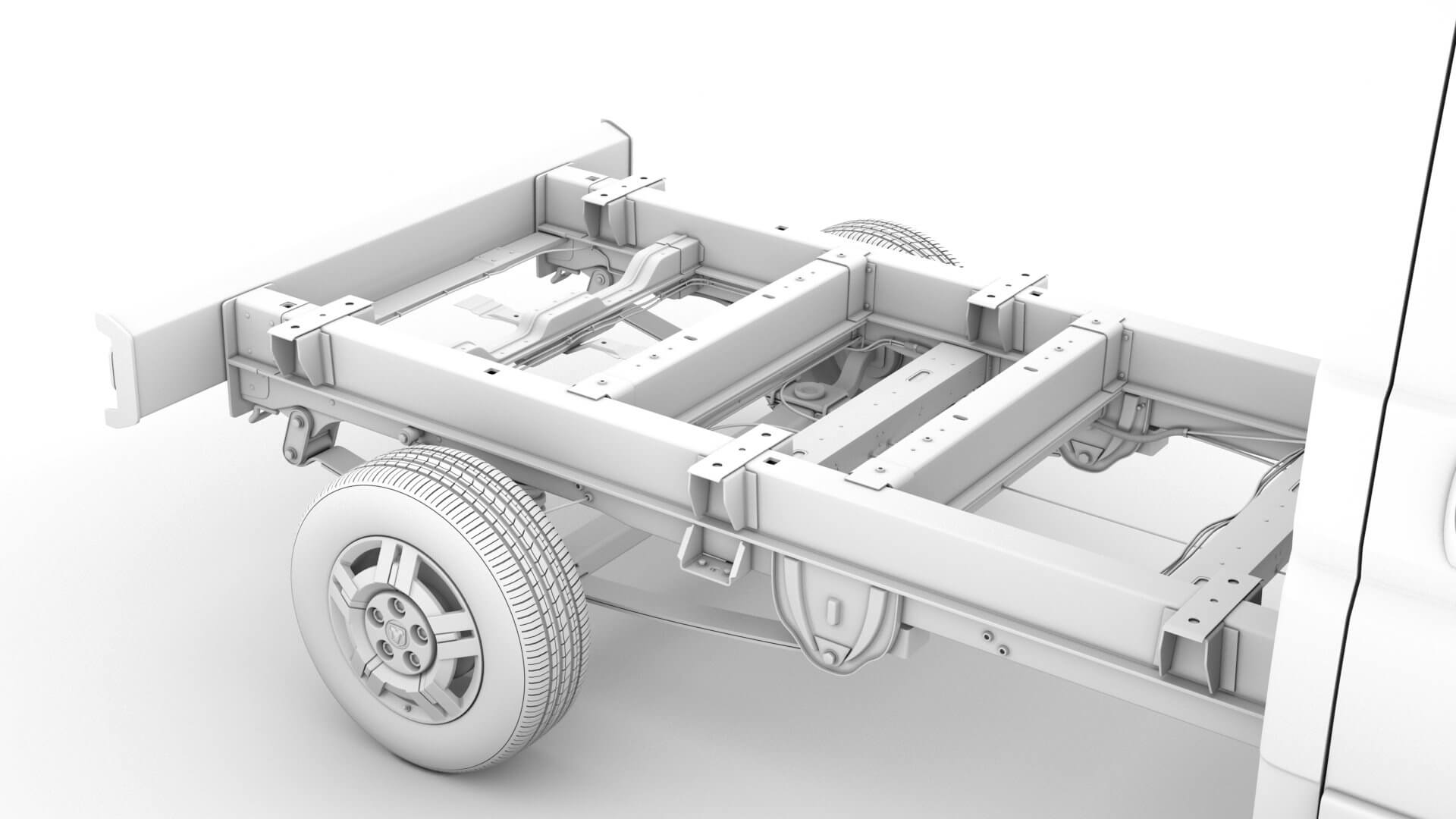 Ram Promaster Chassis Truck Crew Cab 4035 WB 2020 - 3D Model by Creator 3D