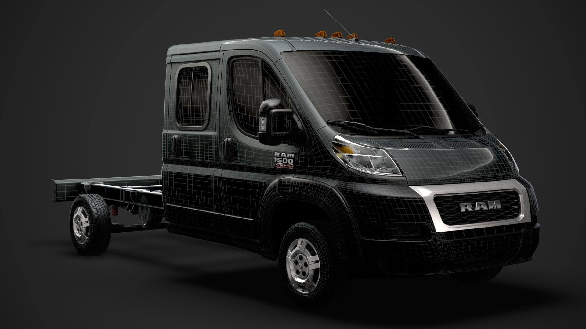 Ram Promaster Chassis Truck Crew Cab 4035 WB 2020 - 3D Model by Creator 3D