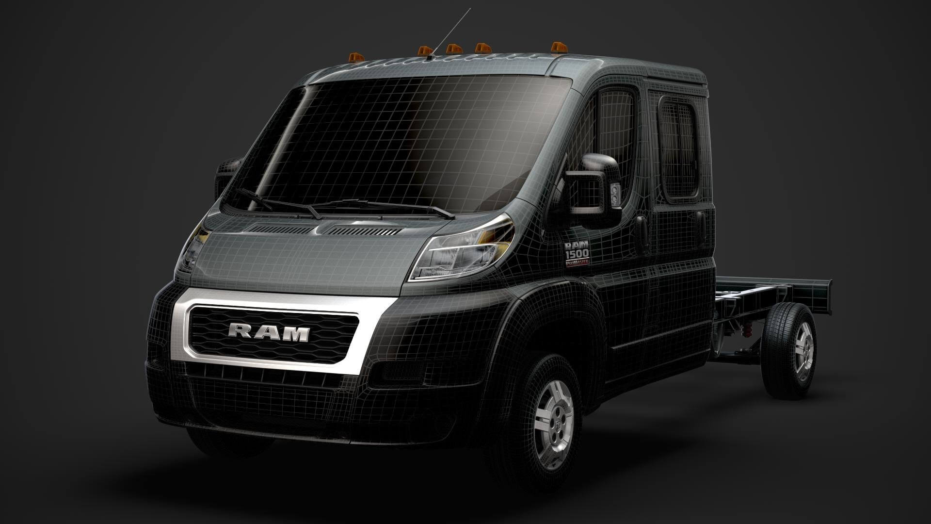 Ram Promaster Chassis Truck Crew Cab 4035 WB 2020 - 3D Model by Creator 3D