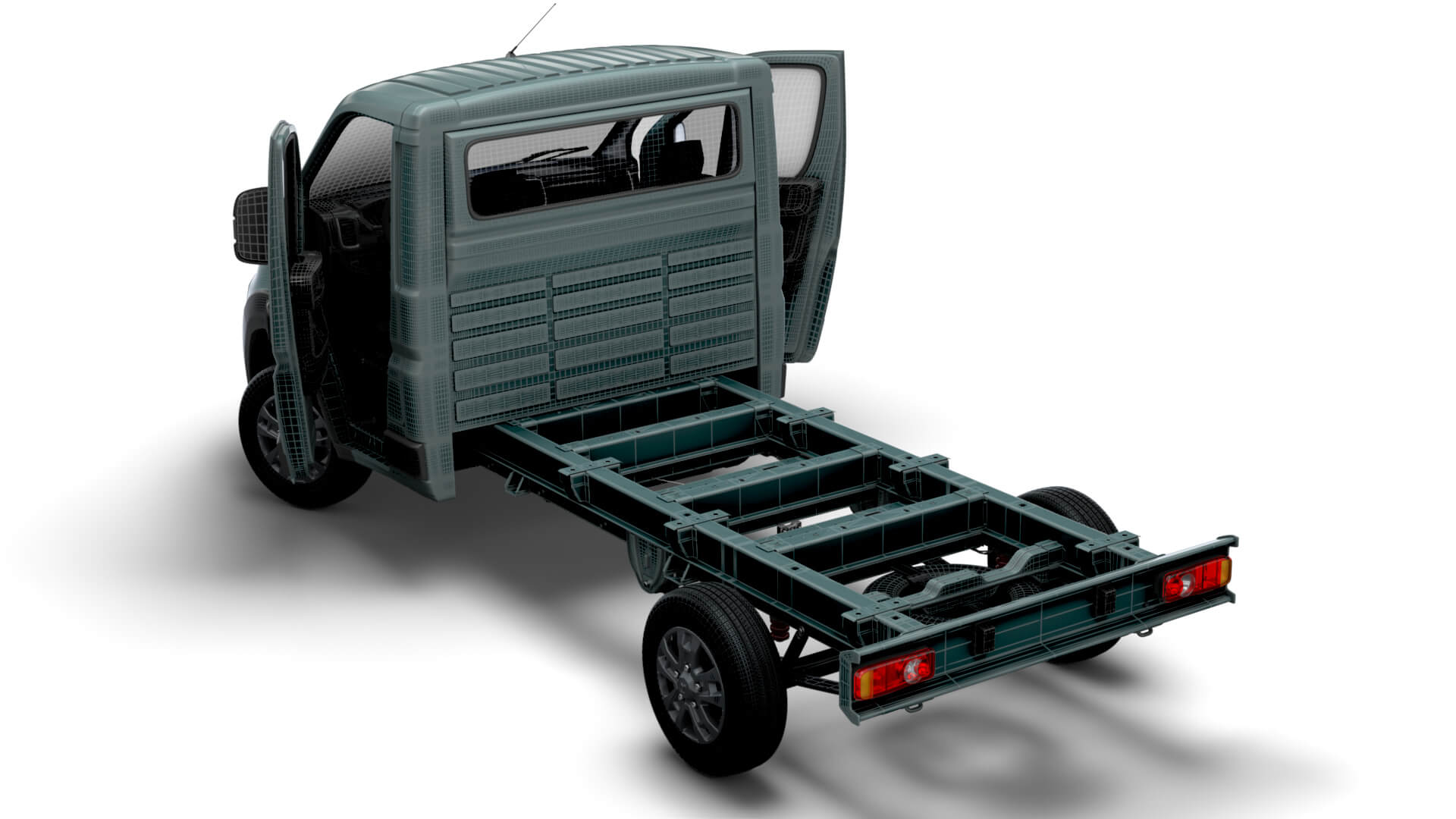 Ram Promaster Chassis Truck Scab 3450WB Hqinterior 2023 - 3D Model by ...