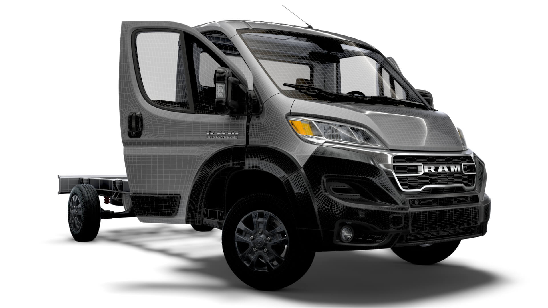 Ram Promaster Chassis Truck Scab 4035WB Hqinterior 2023 - 3D Model by ...