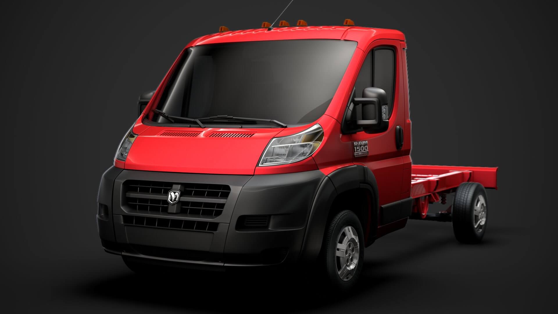 Ram Promaster Chassis Truck Single Cab 3450 WB 2019 - 3D Model by ...