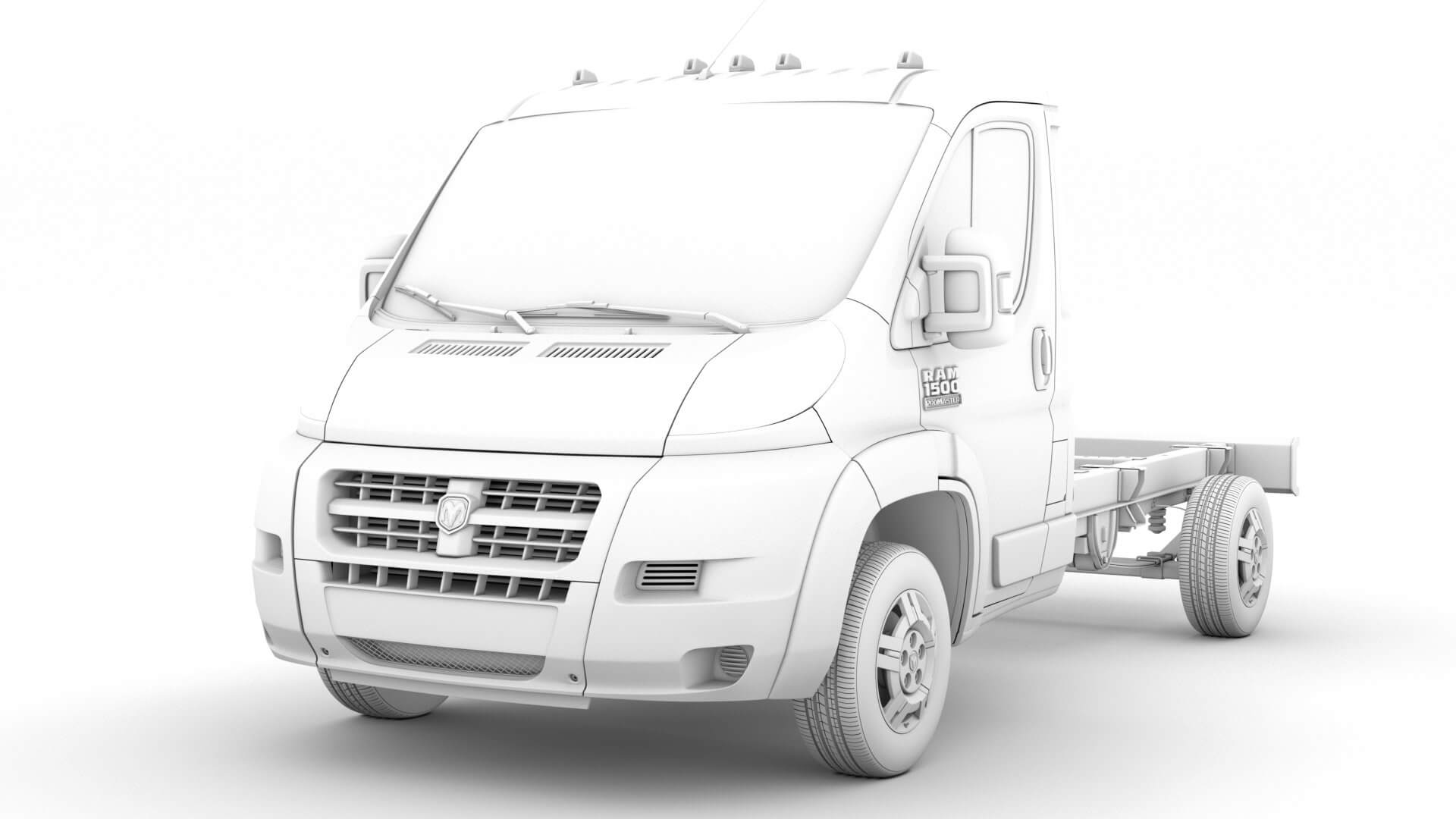 Ram Promaster Chassis Truck Single Cab 3450 WB 2019 - 3D Model by ...