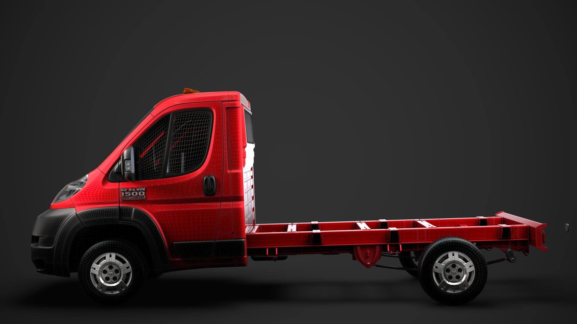 Ram Promaster Chassis Truck Single Cab 3450 WB 2019 - 3D Model by ...