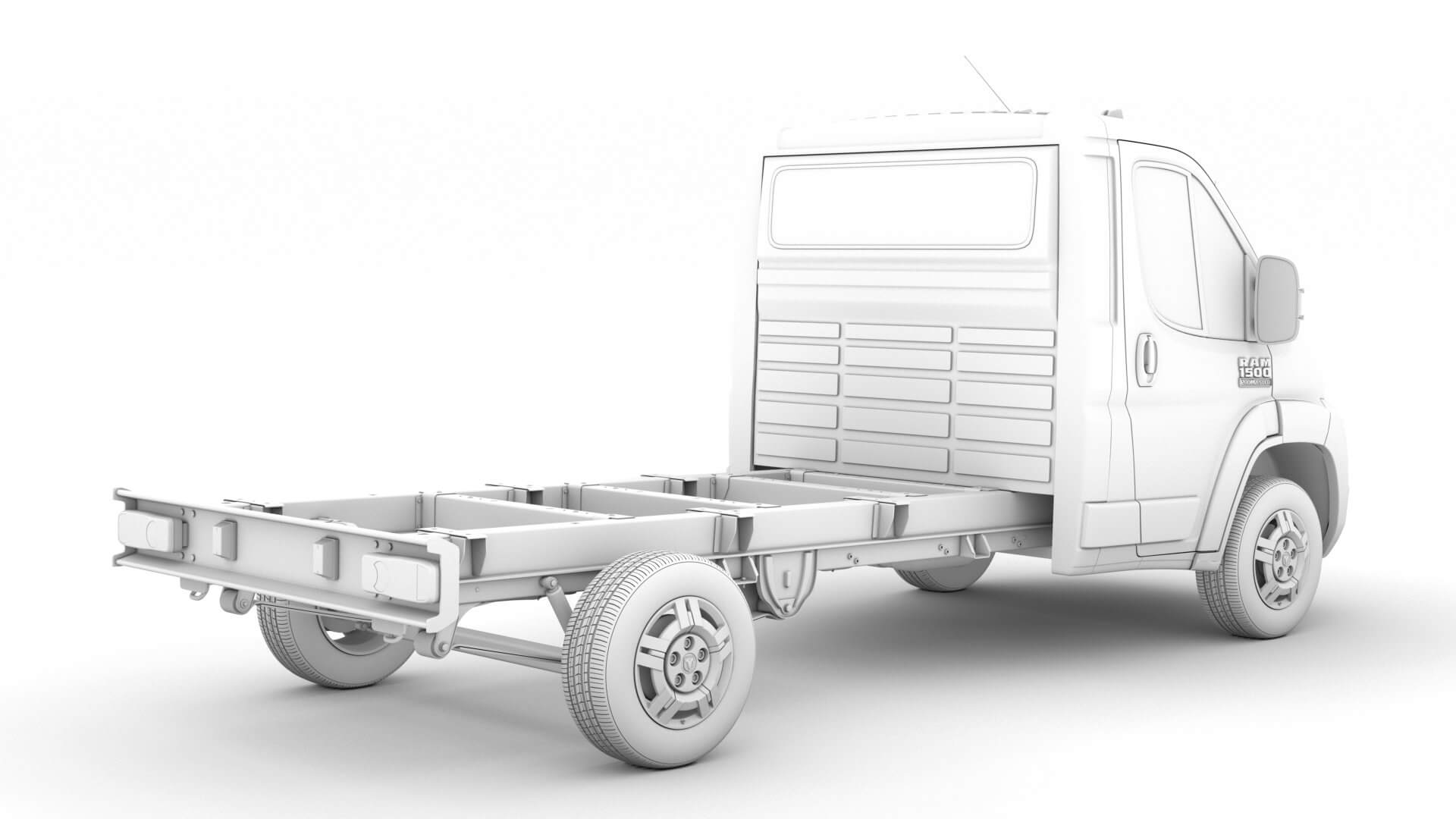 Ram Promaster Chassis Truck Single Cab 3450 WB 2020 - 3D Model by ...