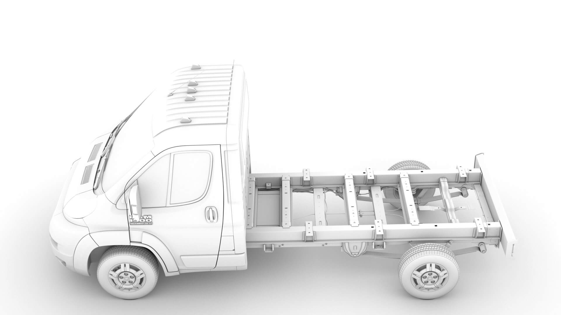 Ram Promaster Chassis Truck Single Cab 3450 WB 2020 - 3D Model by ...