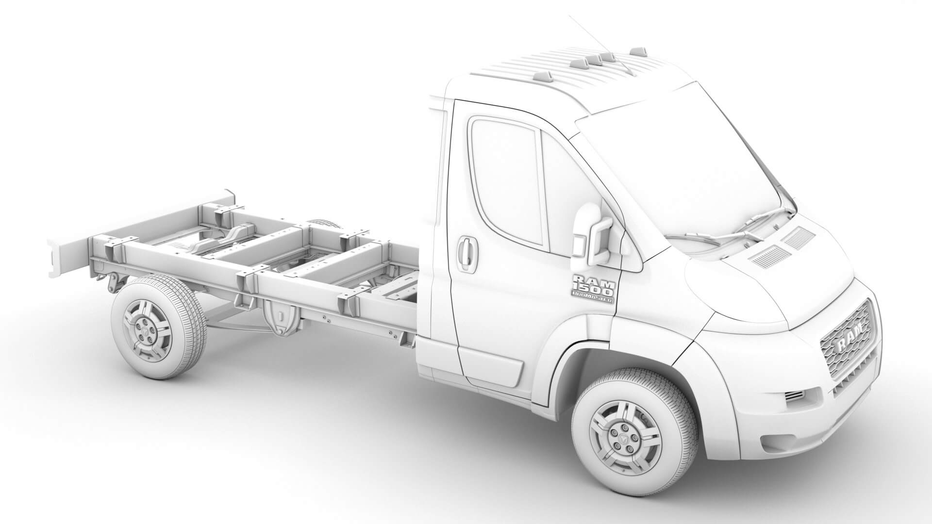 Ram Promaster Chassis Truck Single Cab 3450 WB 2020 - 3D Model by ...