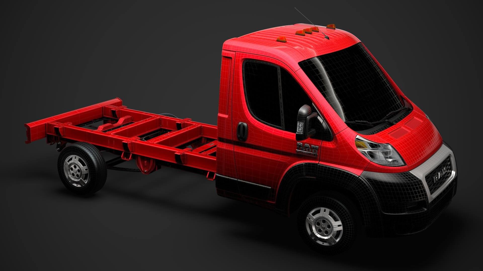 Ram Promaster Chassis Truck Single Cab 3450 WB 2020 - 3D Model by ...