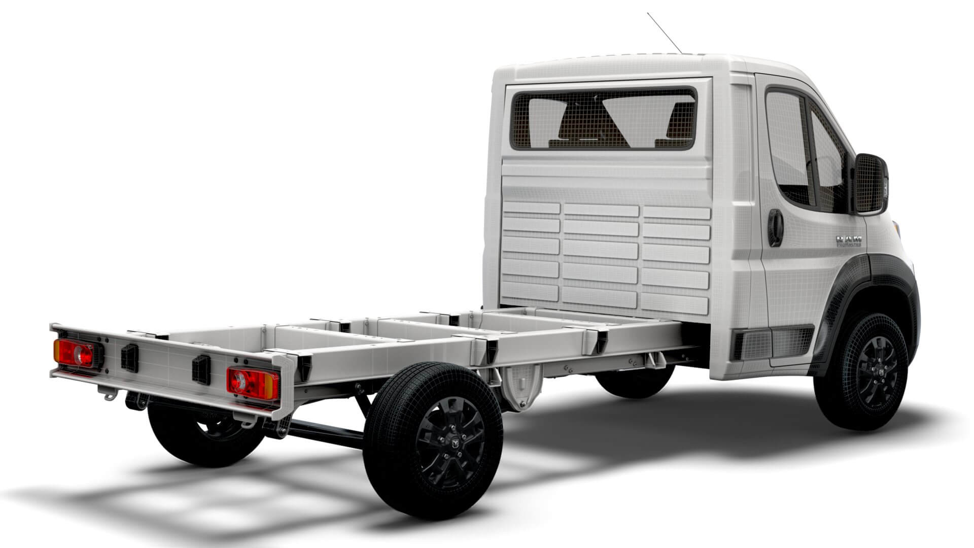 RAM Promaster Chassis Truck Single Cab 3450WB 2023 - 3D Model by Creator 3D