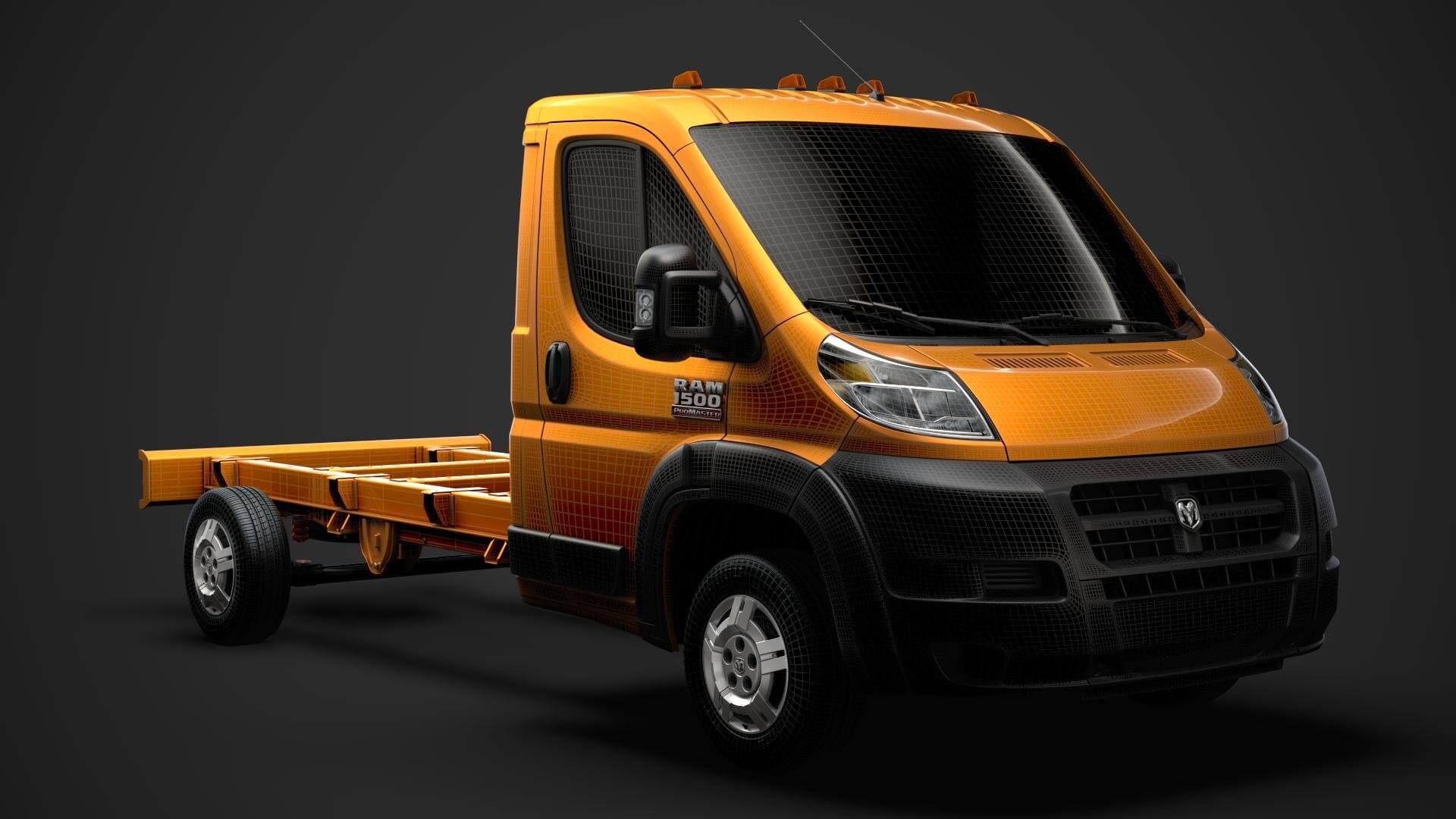 Ram Promaster Chassis Truck Single Cab 3800 WB 2019 - 3D Model by ...